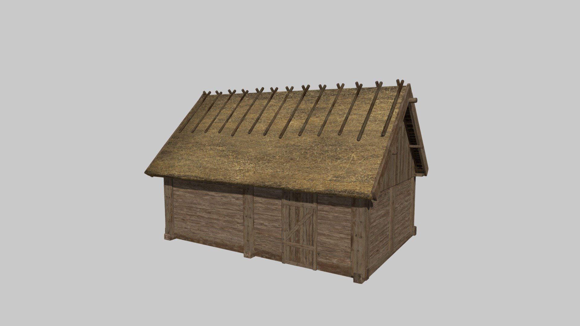 Skiftesverk / Corner post construction - 3D model by Carolina ...