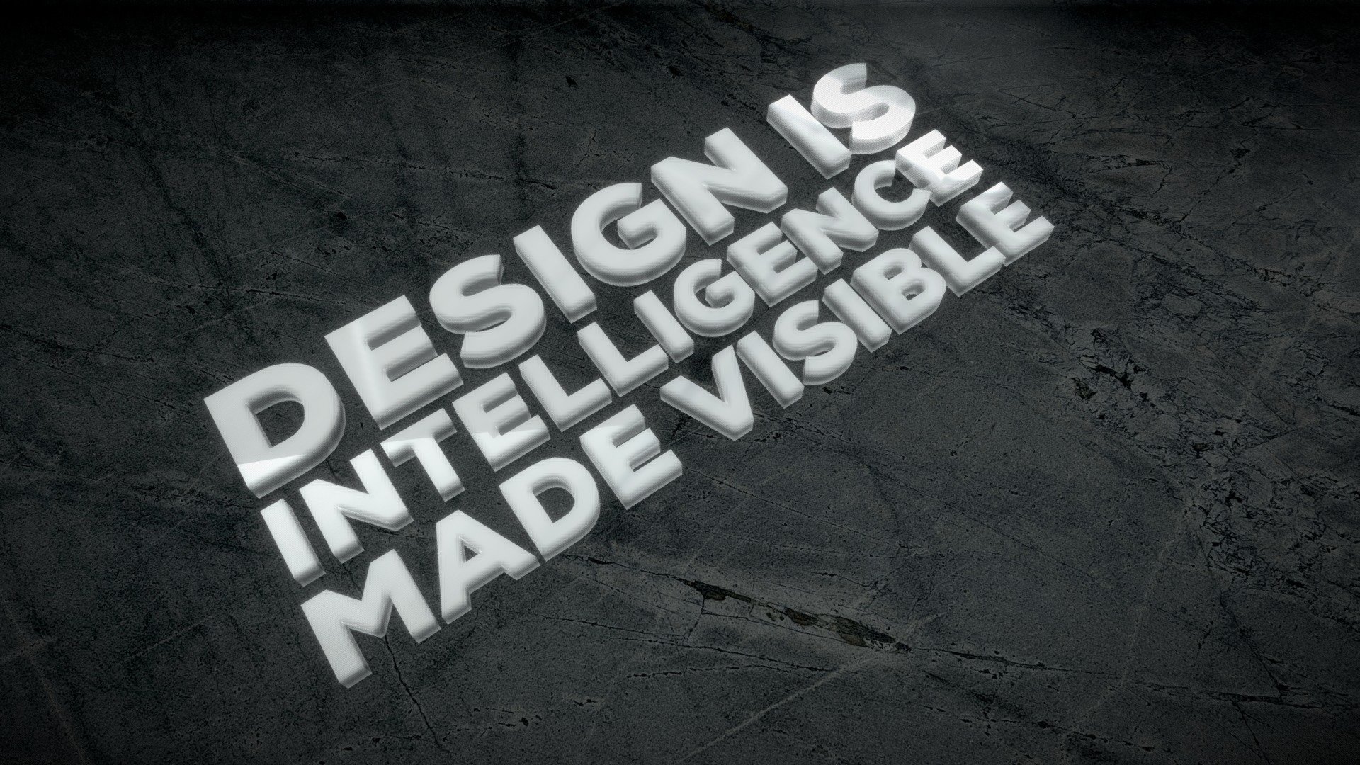 Design is intelligence made visible - Download Free 3D model by Sangam ...