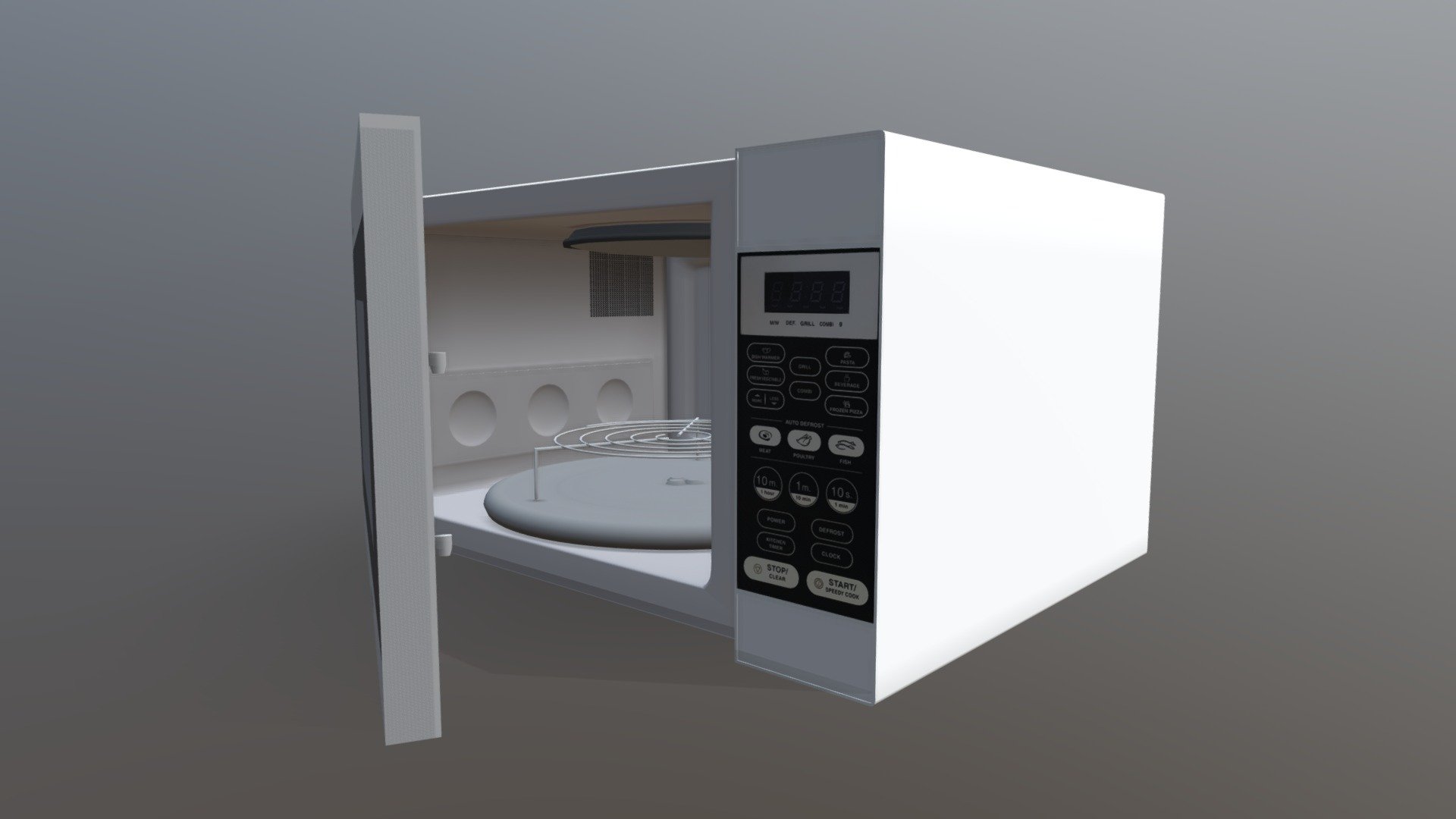 Microwave - 3D model by Medhatelo [b5fd04b] - Sketchfab