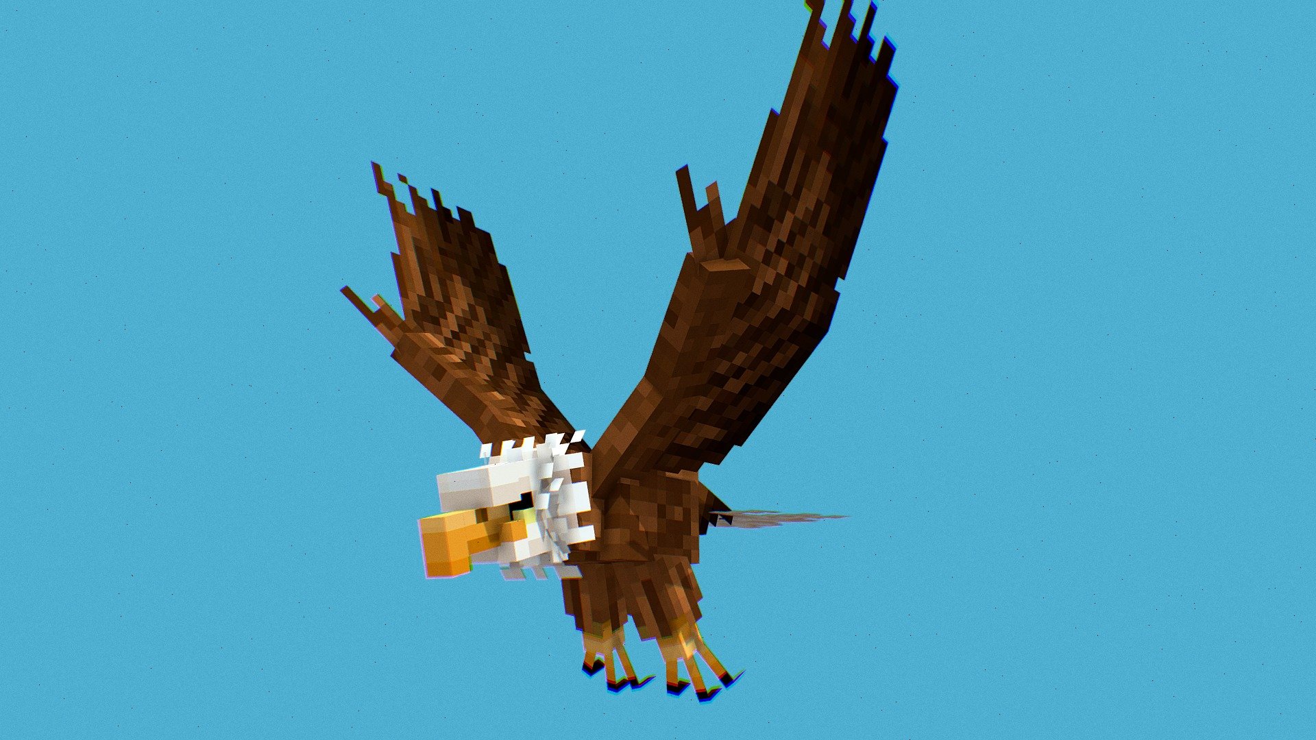 Minecraft Pixel Art Eagle