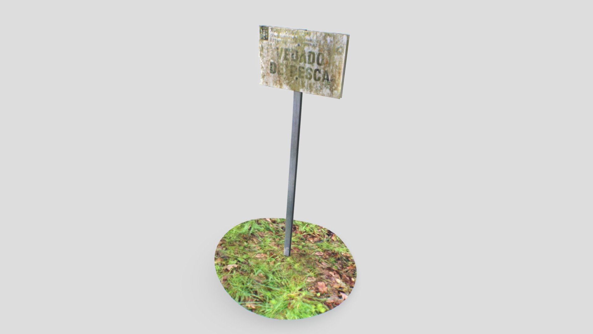 Fishing Signal (Vedado de Pesca) - Download Free 3D model by ...