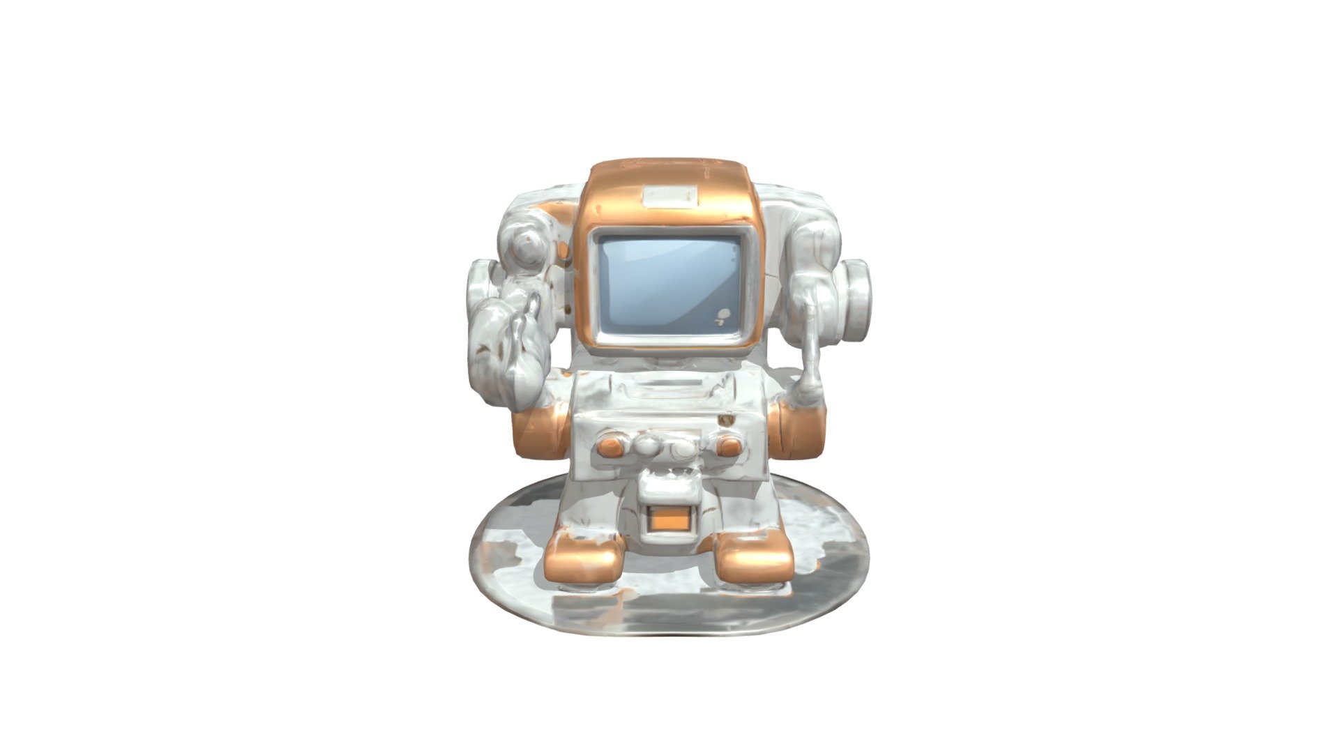 Box-shaped robot - 3D model by meeww [b5fe342] - Sketchfab
