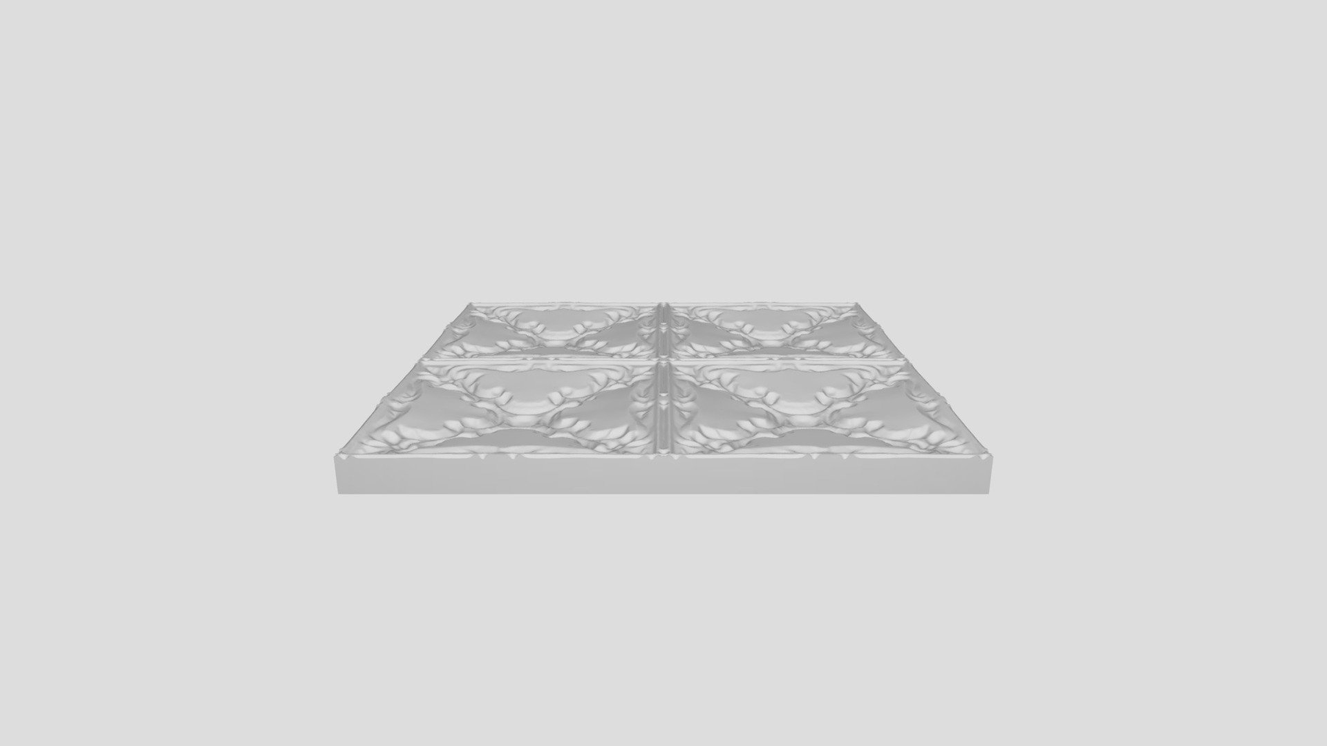 Full Ceiling Tile From CAD-(negative) .5in Tall - 3D model by 3DscanSTL ...