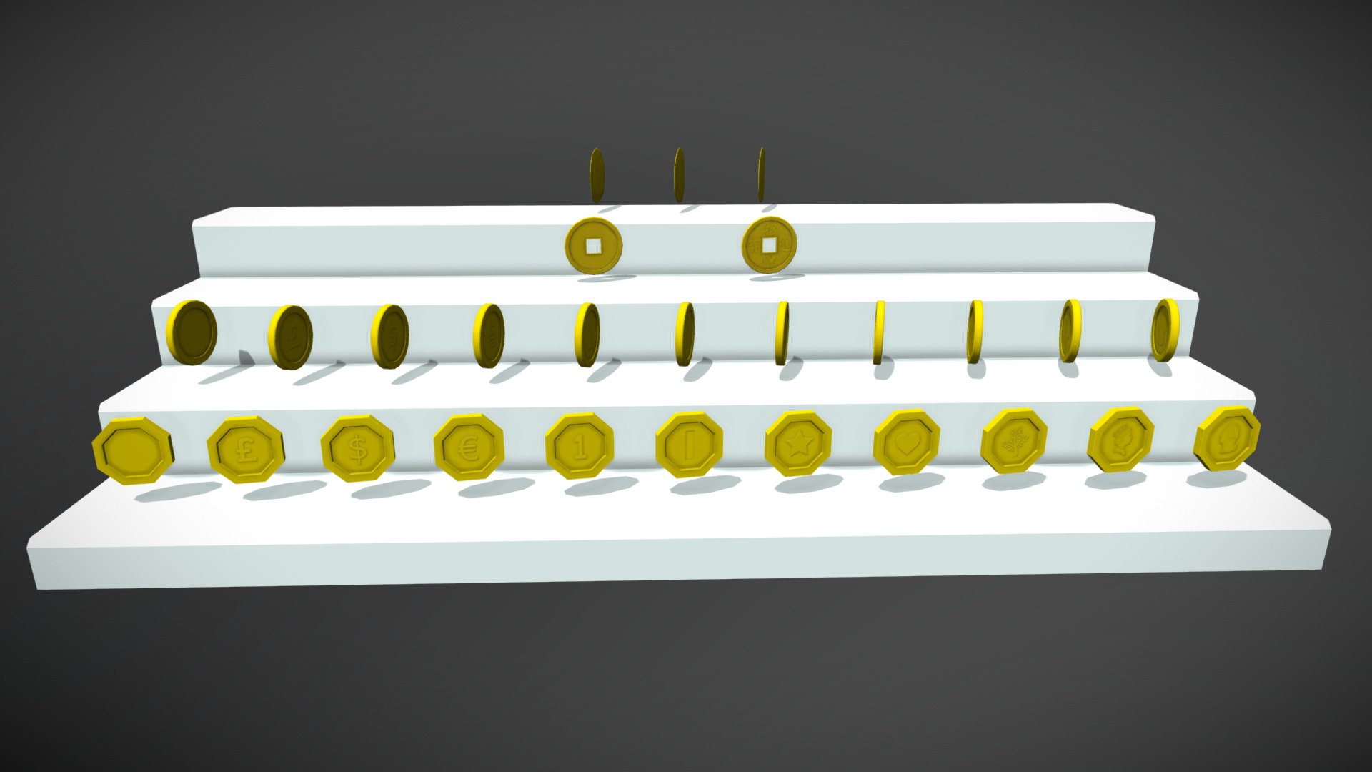 In-game Coins Set - 3D model by FloppyDisk [b5fe800] - Sketchfab