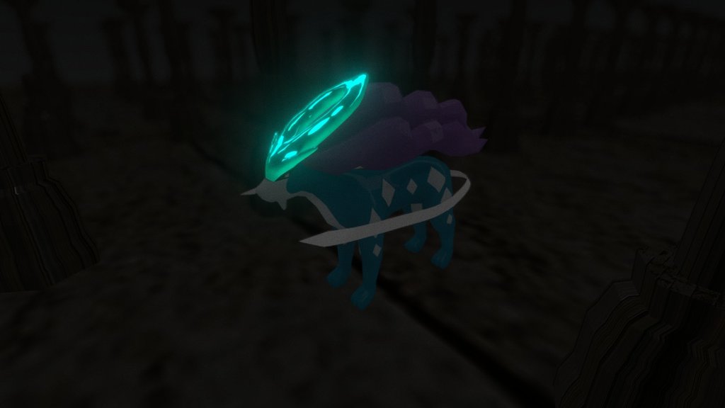 Suicune in the Dark - 3D model by Baoulettes [b5ff63e] - Sketchfab