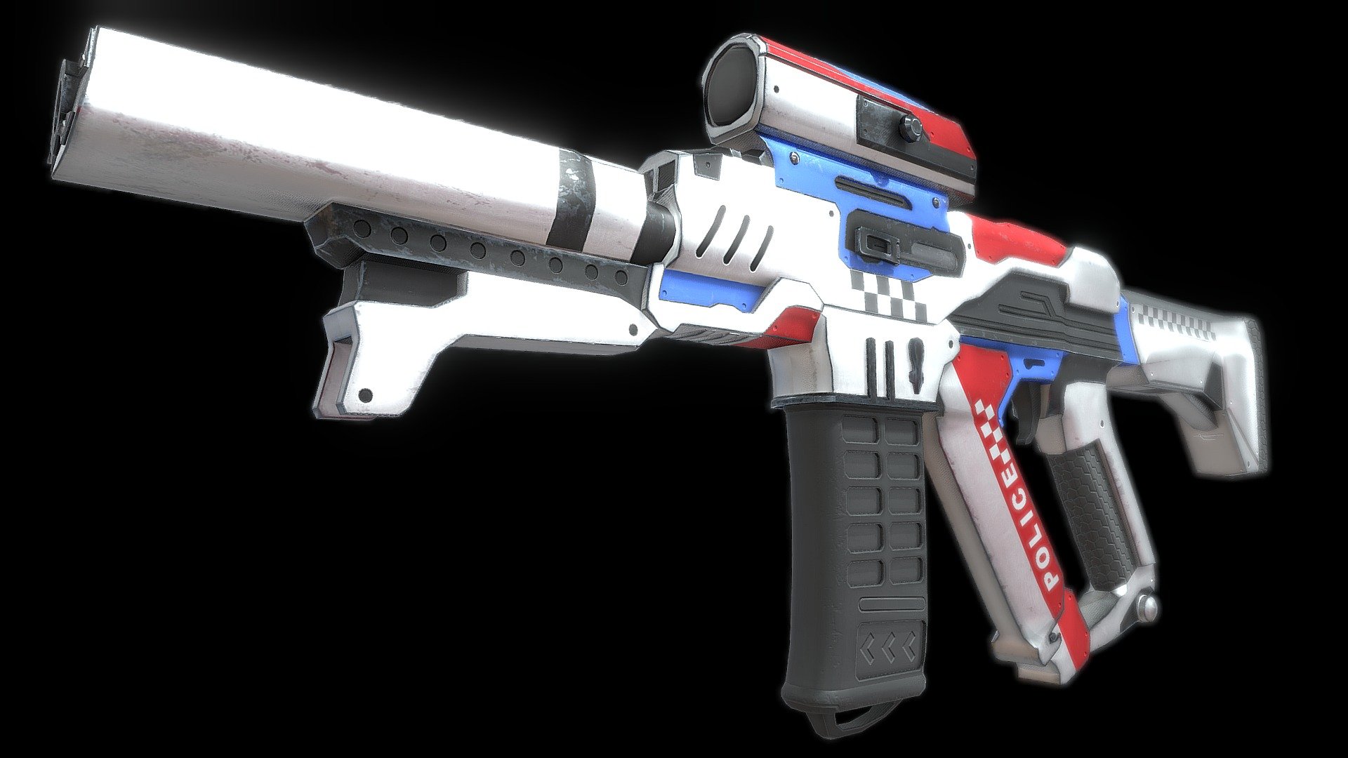 Advanced Rifle (Police skin) - 3D model by UnrealAssets.io ...