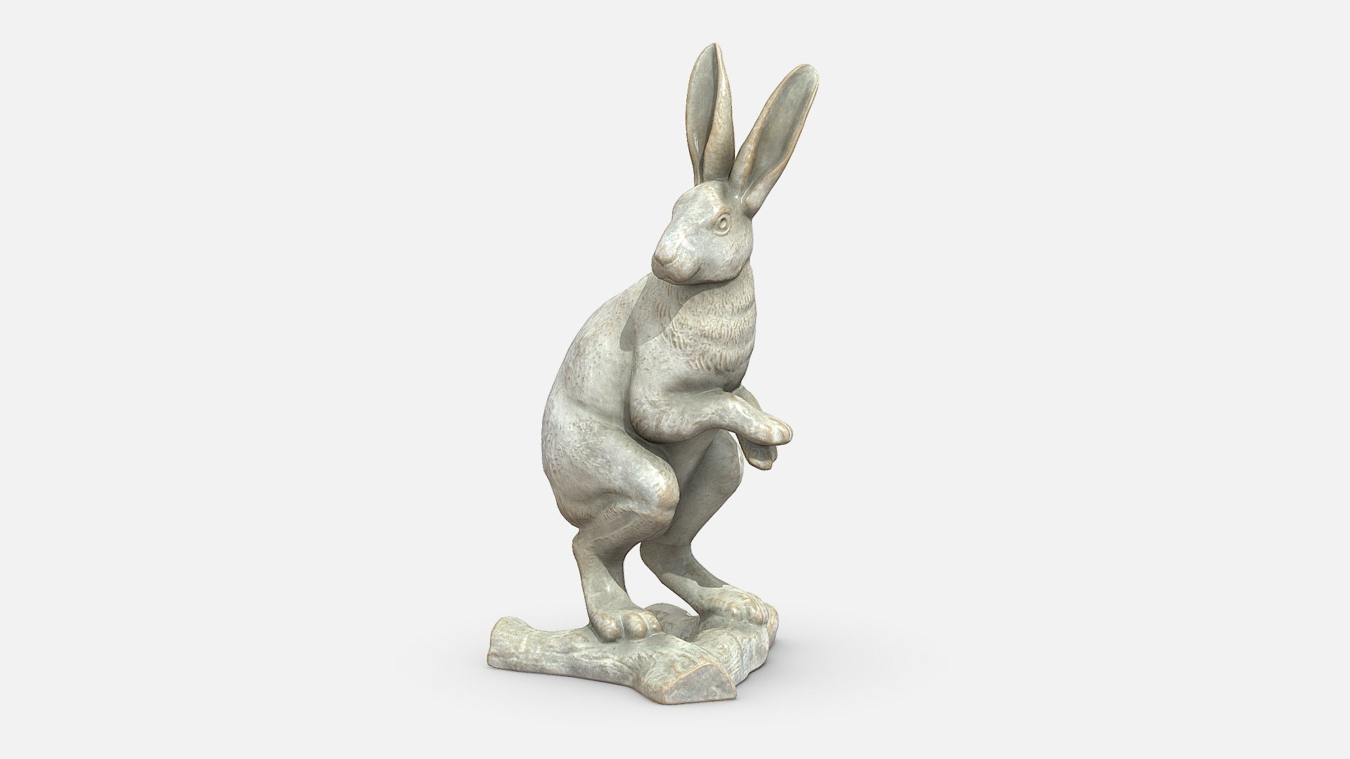 Sitting Hare / Sculpture / 3D model - Buy Royalty Free 3D model by ...