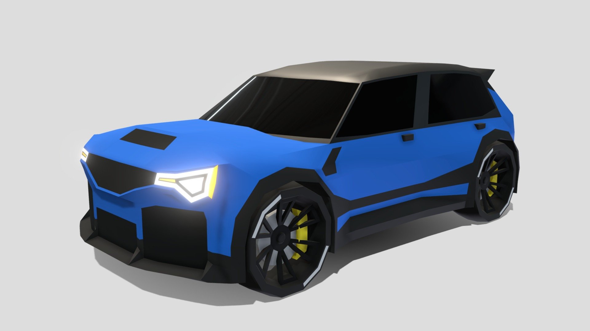 Low Poly Hot Hatch 01 - 3D model by SharkyStudios (@sharkycat109 ...