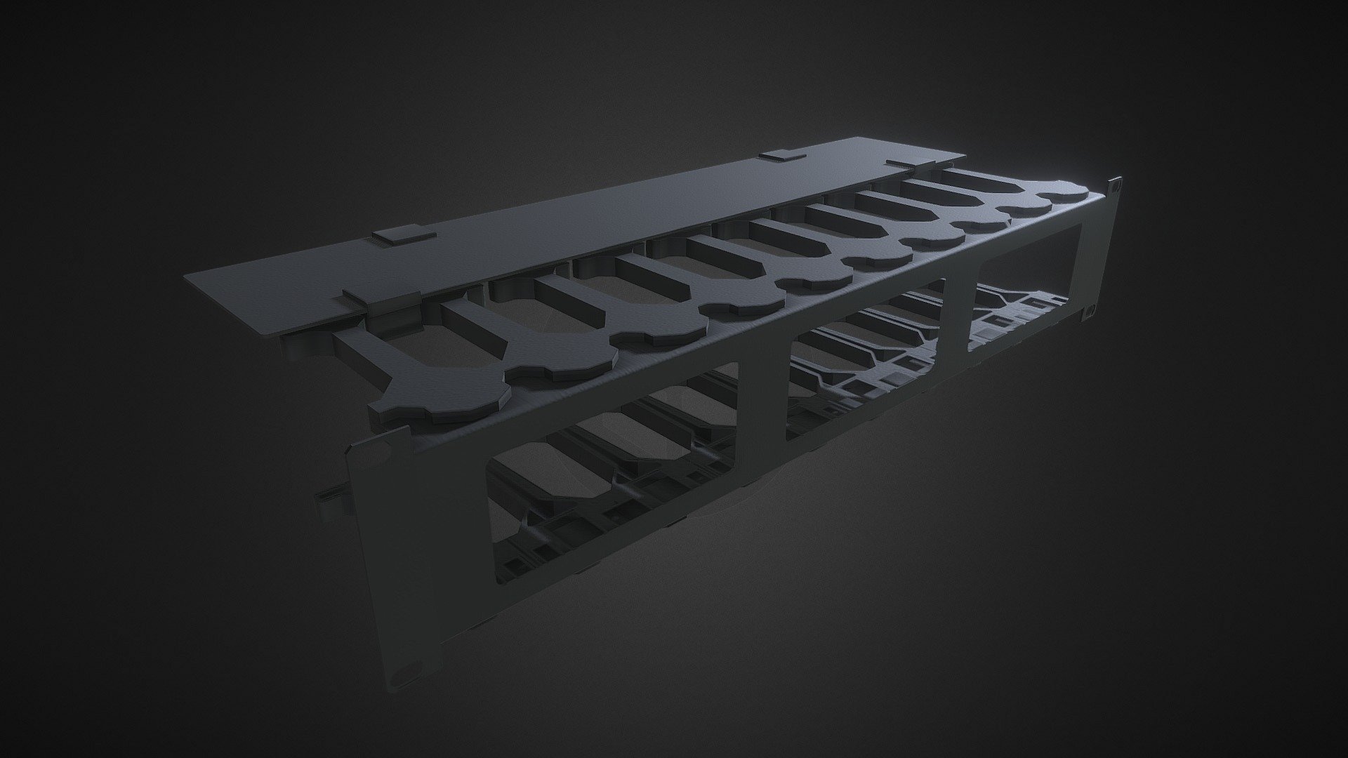 VRA1003 (VR Rack Cable Management Accessories) - 3D model by Vertiv ...