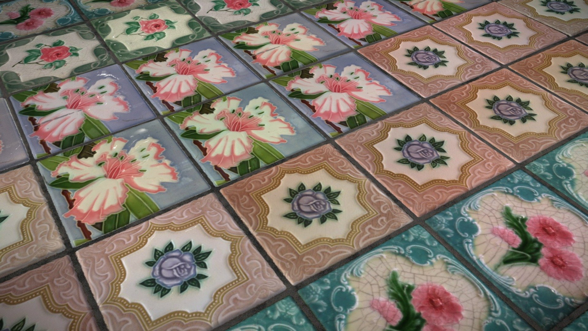 Peranakan Tiles Material - 3D model by Chris B. Bacon (@Chrischoff ...