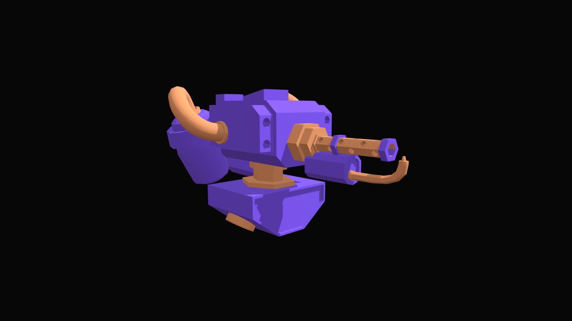 SporeFall - Flamethrower Turret - 3D model by ZentheDemon [b609050 ...