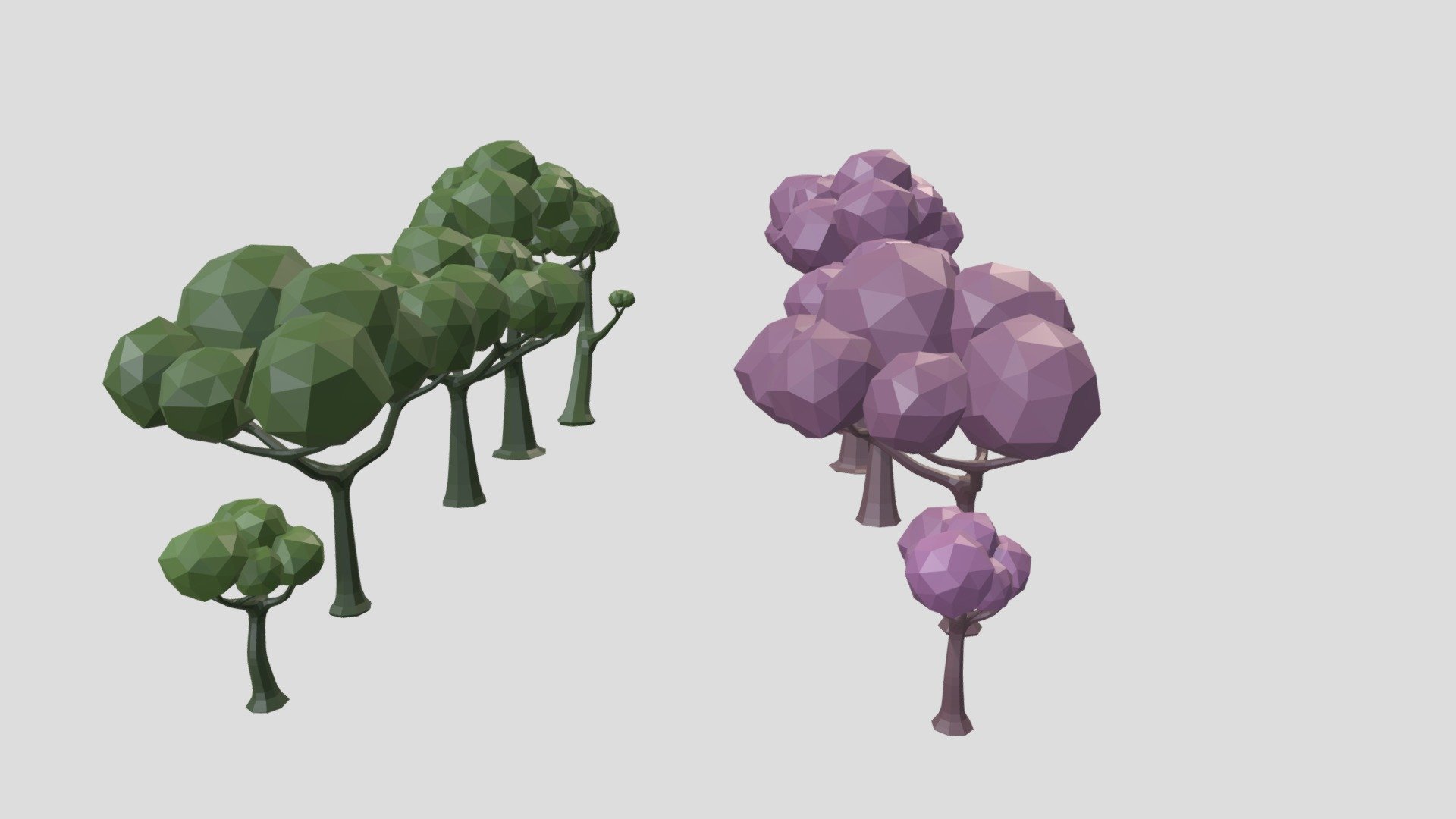 Low Poly Tree Models - Download Free 3D model by BishaThemis [b60d54a ...