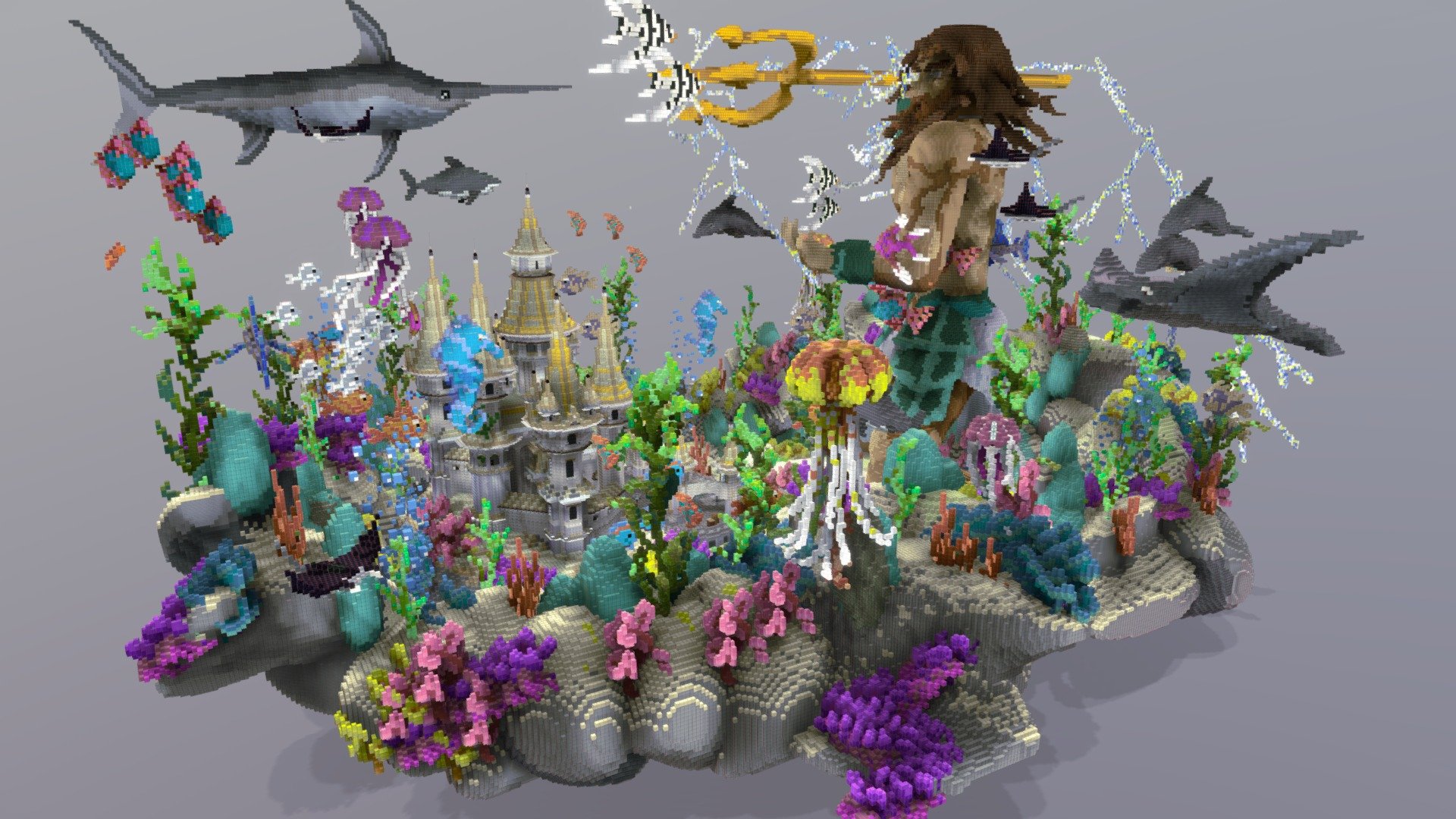 Spawn - Aqua Palace | 300x400 - Buy Royalty Free 3D model by BreadBuilds [b60f50d] - Sketchfab Store