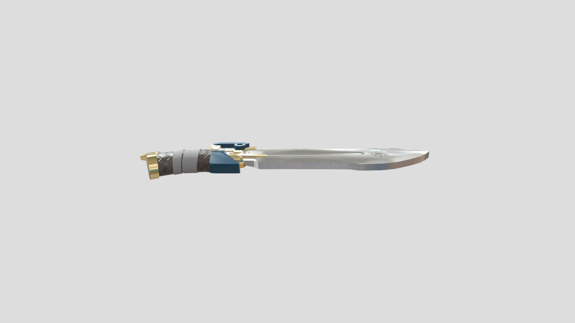 Gilded Machete - 3D model by H-Bot-Hash [b60ff7b] - Sketchfab