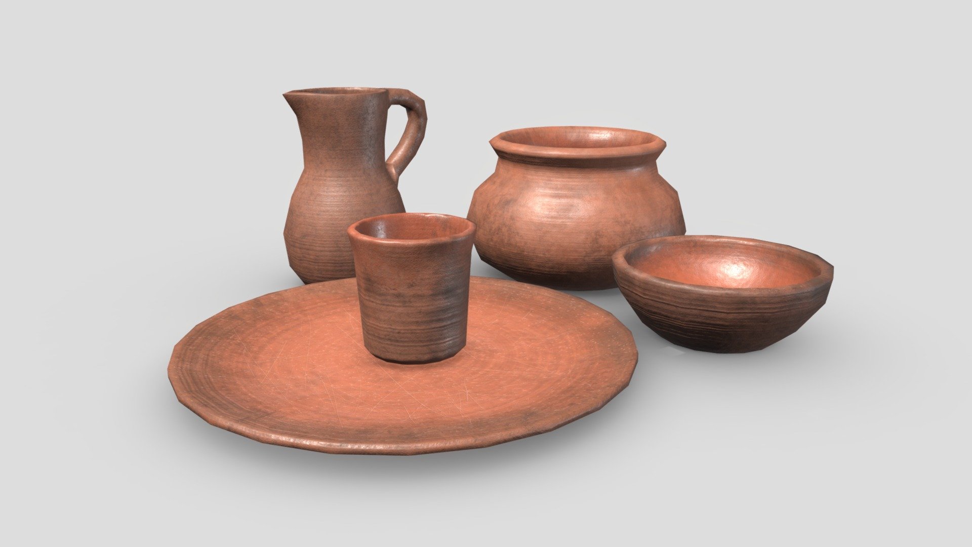 Clay Tableware - Buy Royalty Free 3D model by Anskar [b611c4d ...