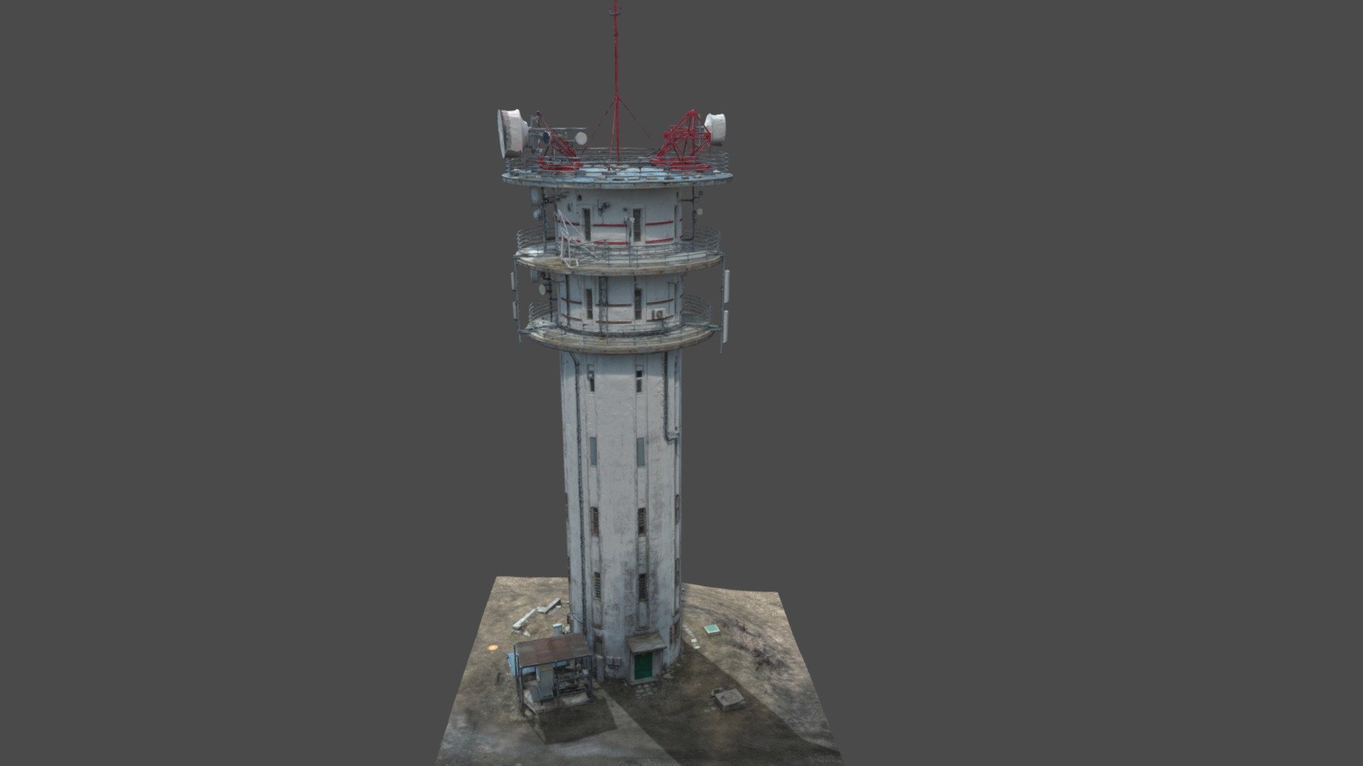 Cell Tower Skalka concrete tower - Download Free 3D model by PANFOTO [b61436f] - Sketchfab
