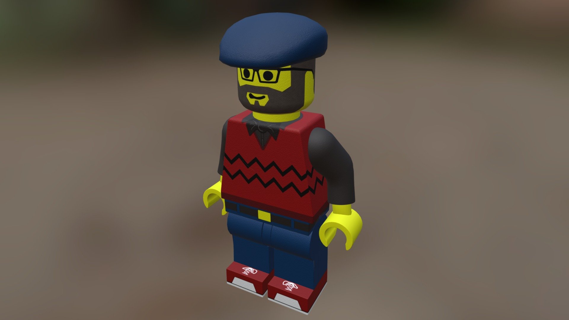 LEGO Minifig - Self Portrait in Blocky 3D - 3D model by Prof Tanner ...