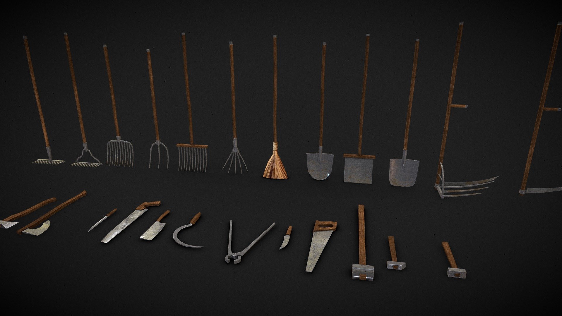 Garden Tools pack - Buy Royalty Free 3D model by 3D Dreamscapes ...