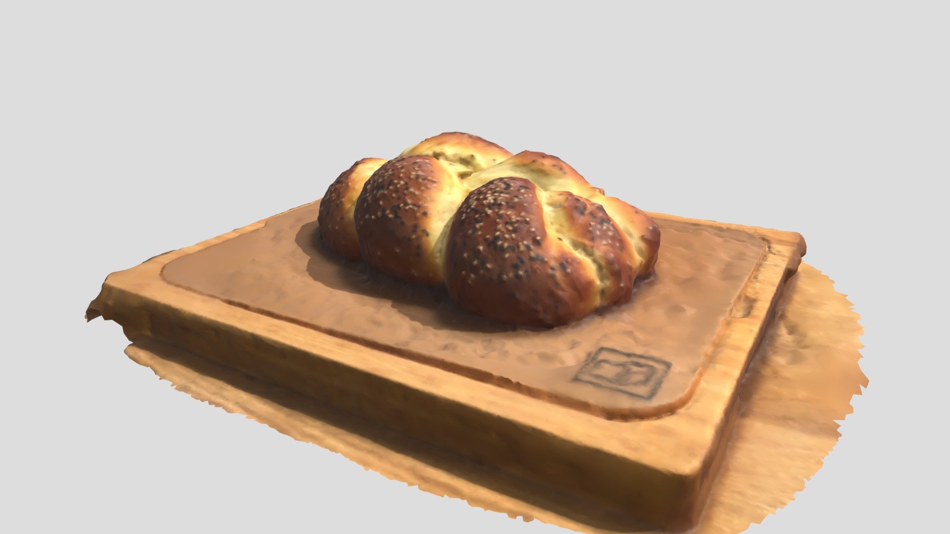 Challah Board - Download Free 3D model by francm [b61e304] - Sketchfab