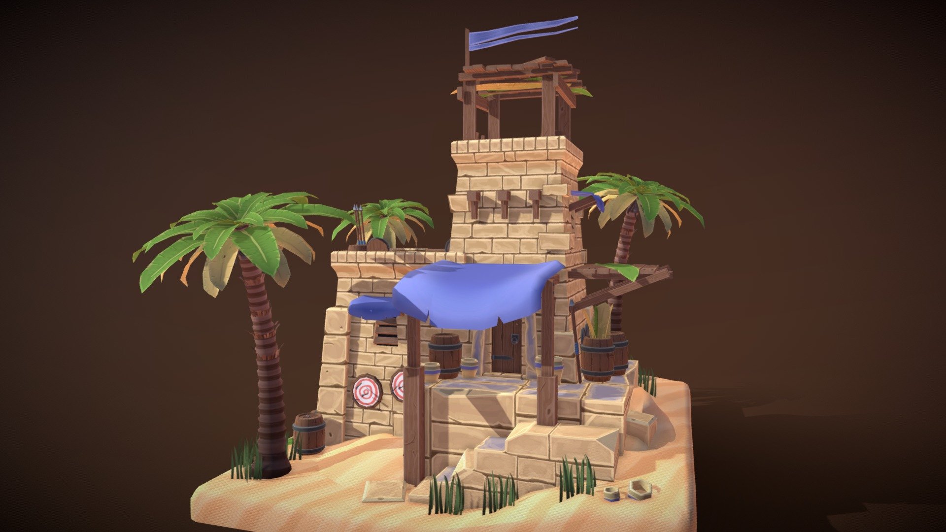 Egyptian Watchtower | Tom van Asten - 3D model by Tom (@tomyvlogs ...