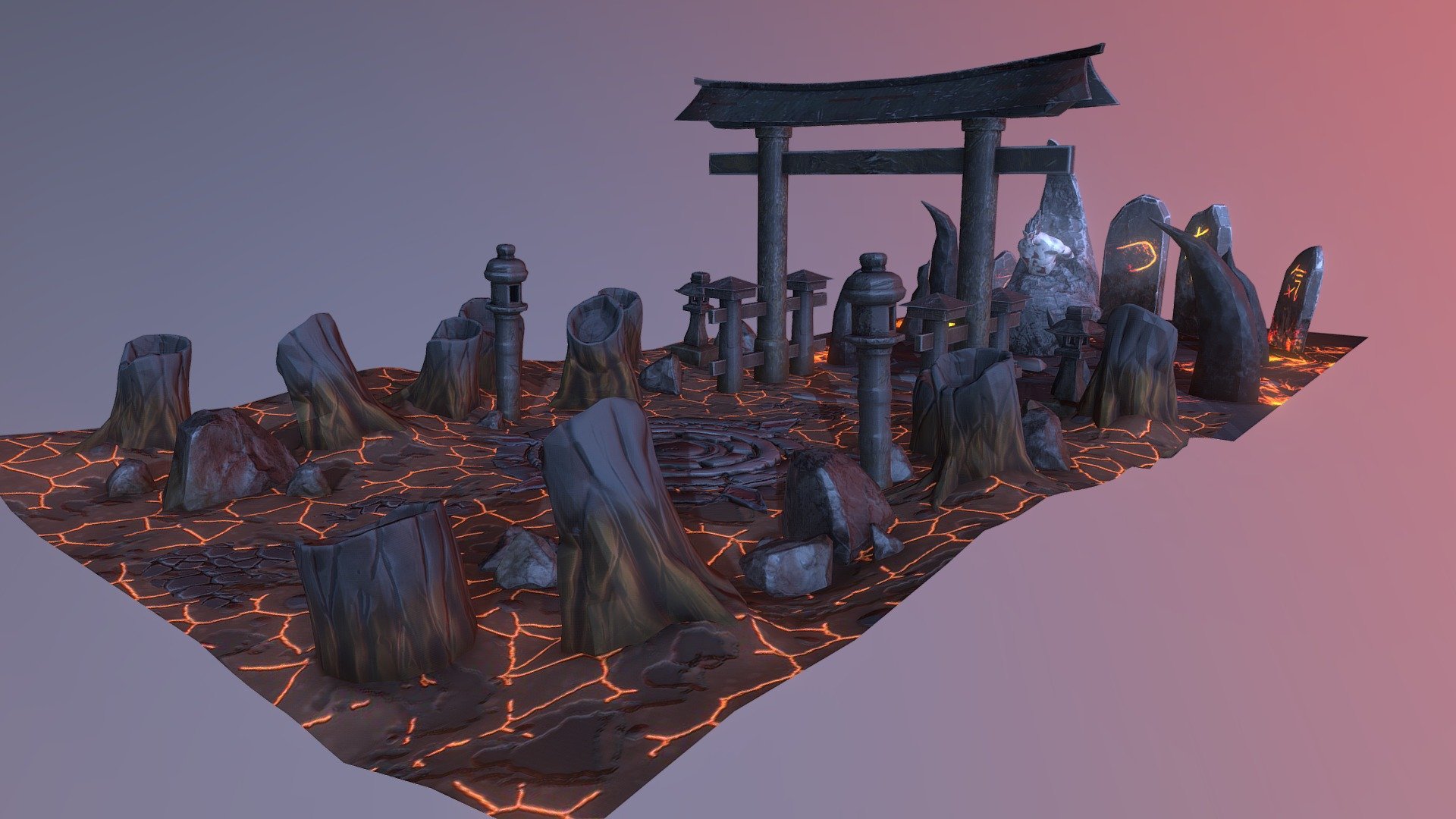 Low Poly environment - 3D model by Wes_Legrand [b61fe6a] - Sketchfab