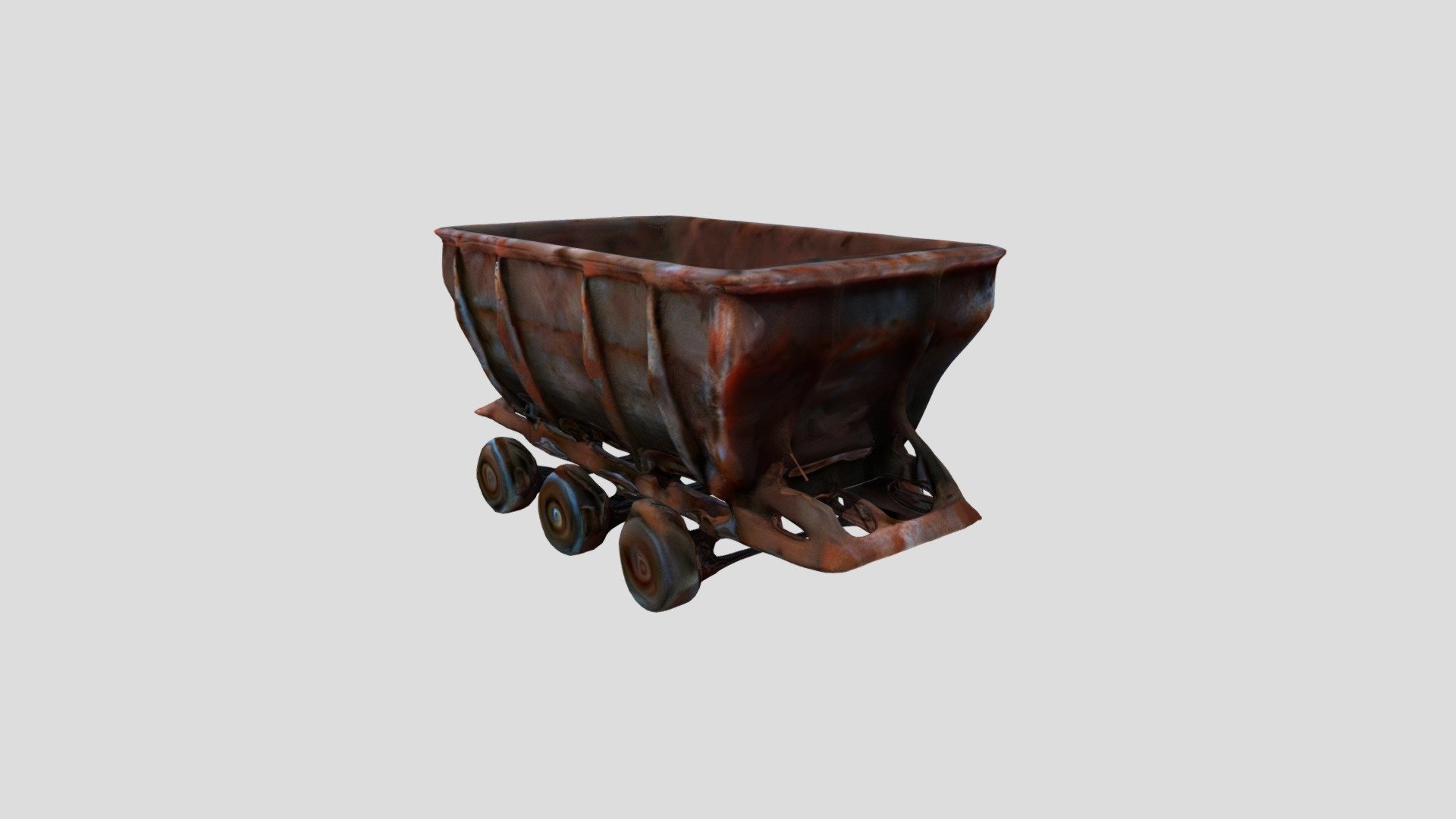 Rusty Mine Cart - 3D model by Scanable (@scannable) [b62115d] - Sketchfab