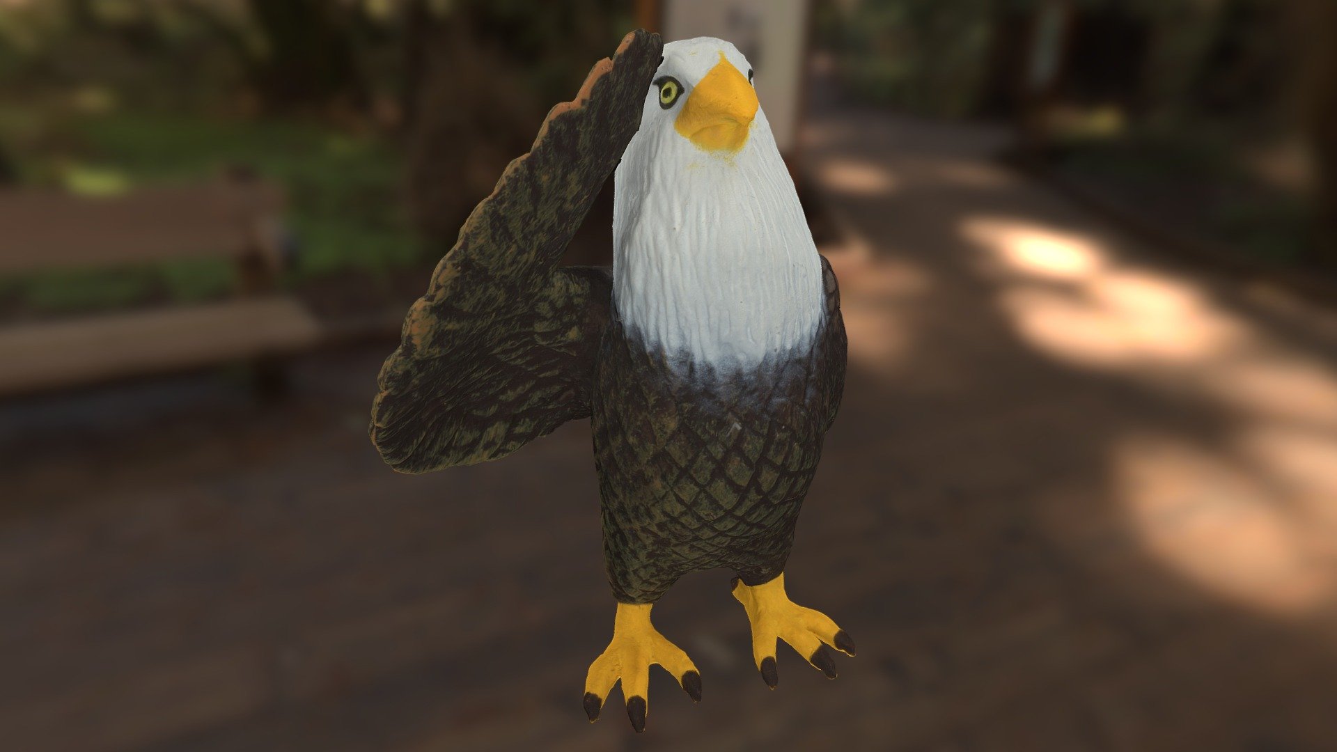 Small Bald Eagle figurine - Download Free 3D model by Migo's Workshop ...