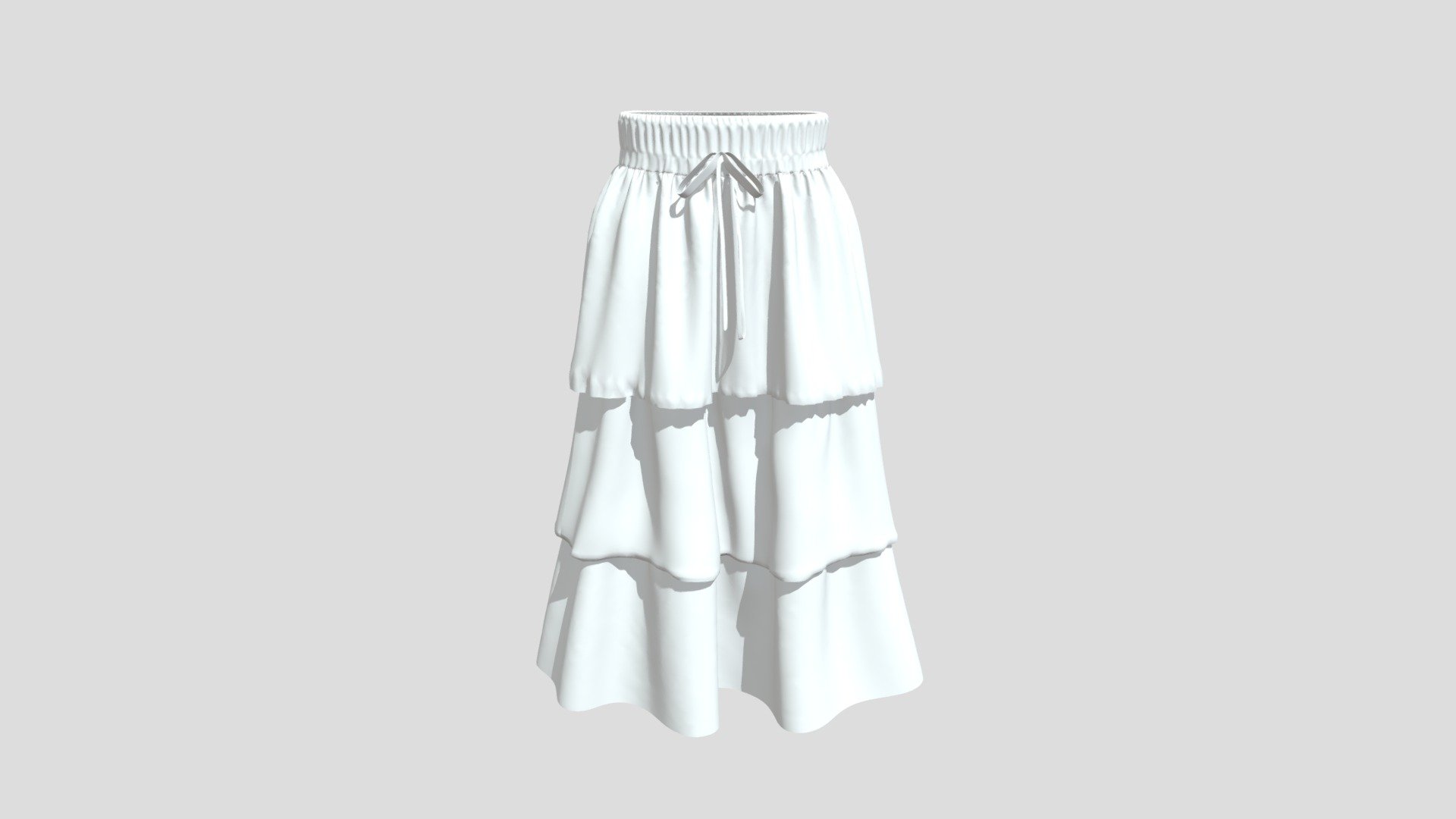 layerred skirt - 3D model by ks20 [b62395d] - Sketchfab
