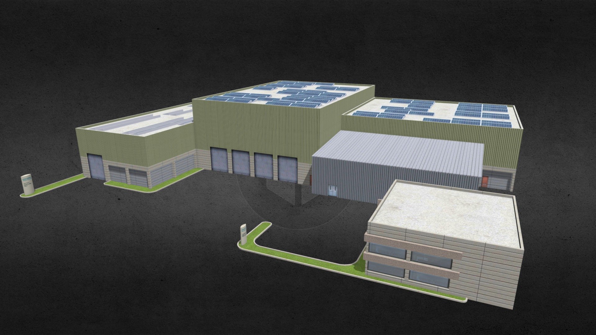 Modular Recycling Center - Sorting center - 3D model by Avanya [b625ae9 ...