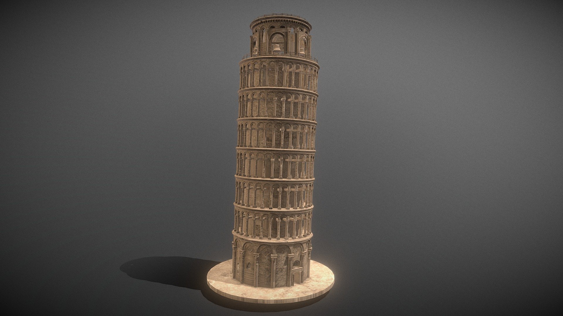 The Leaning Tower of Pisa - Buy Royalty Free 3D model by Zhang Shangbin ...