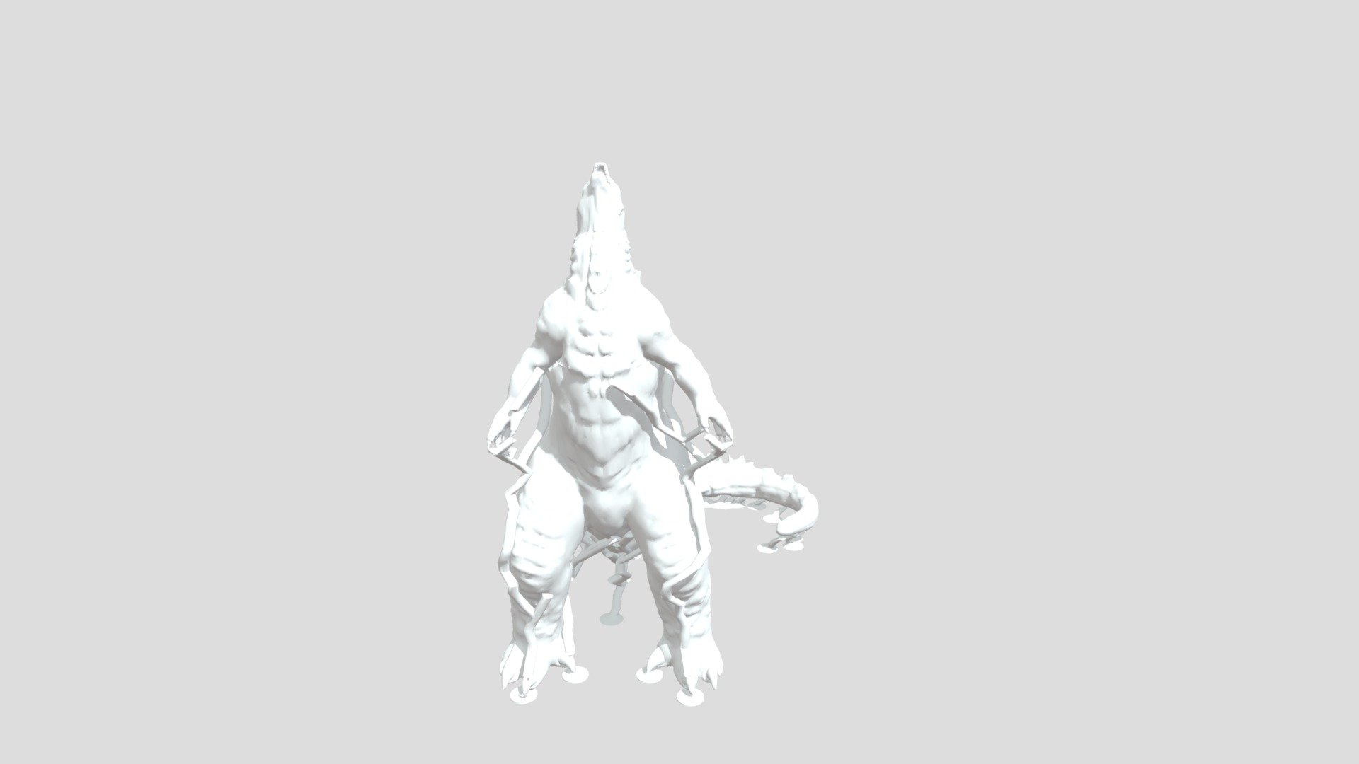 Gojira (Godzilla) with supports - Download Free 3D model by ...