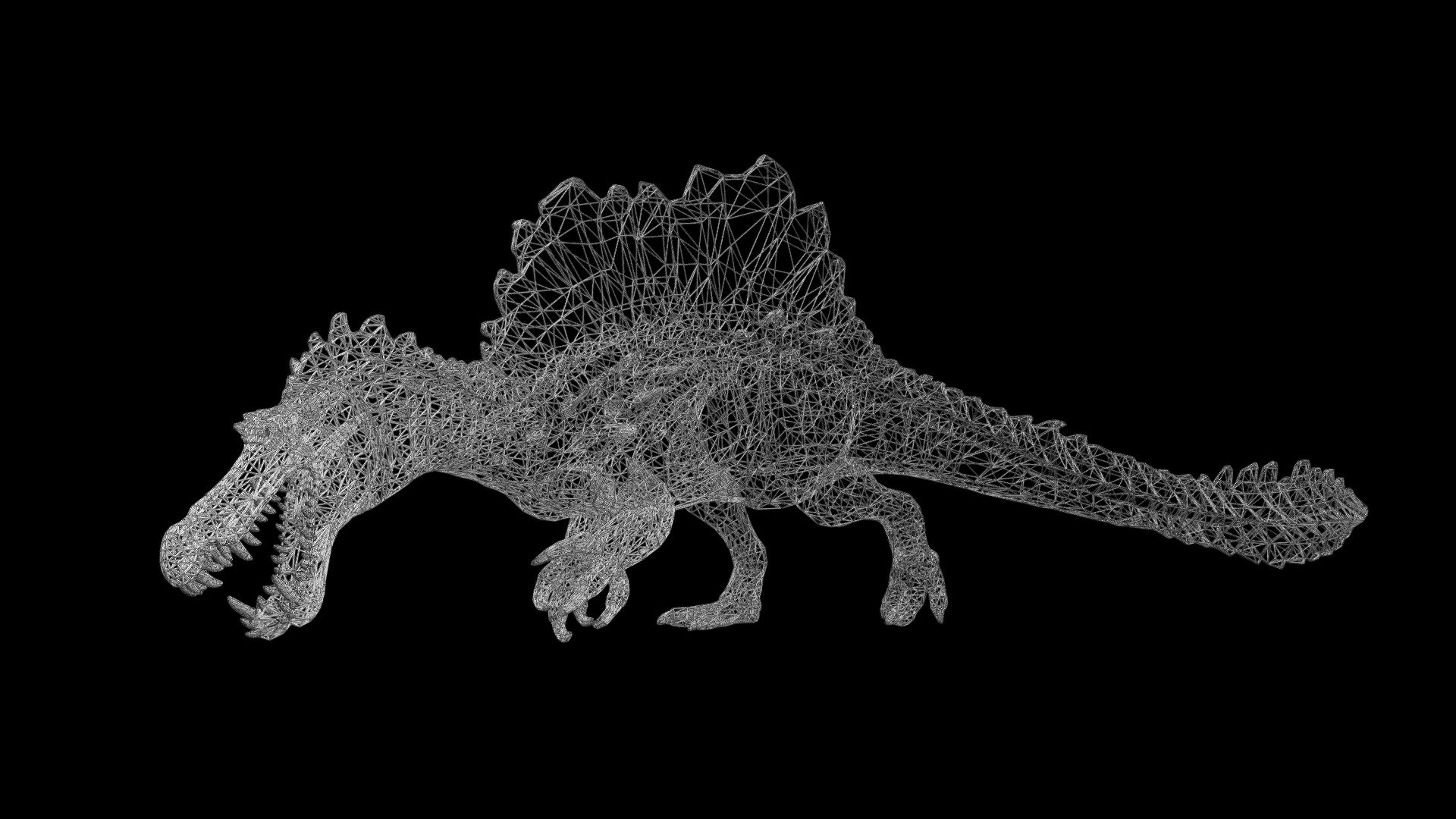 DINOSAUR WIREFRAME - Buy Royalty Free 3D model by DTA DESIGN STUDIO ...
