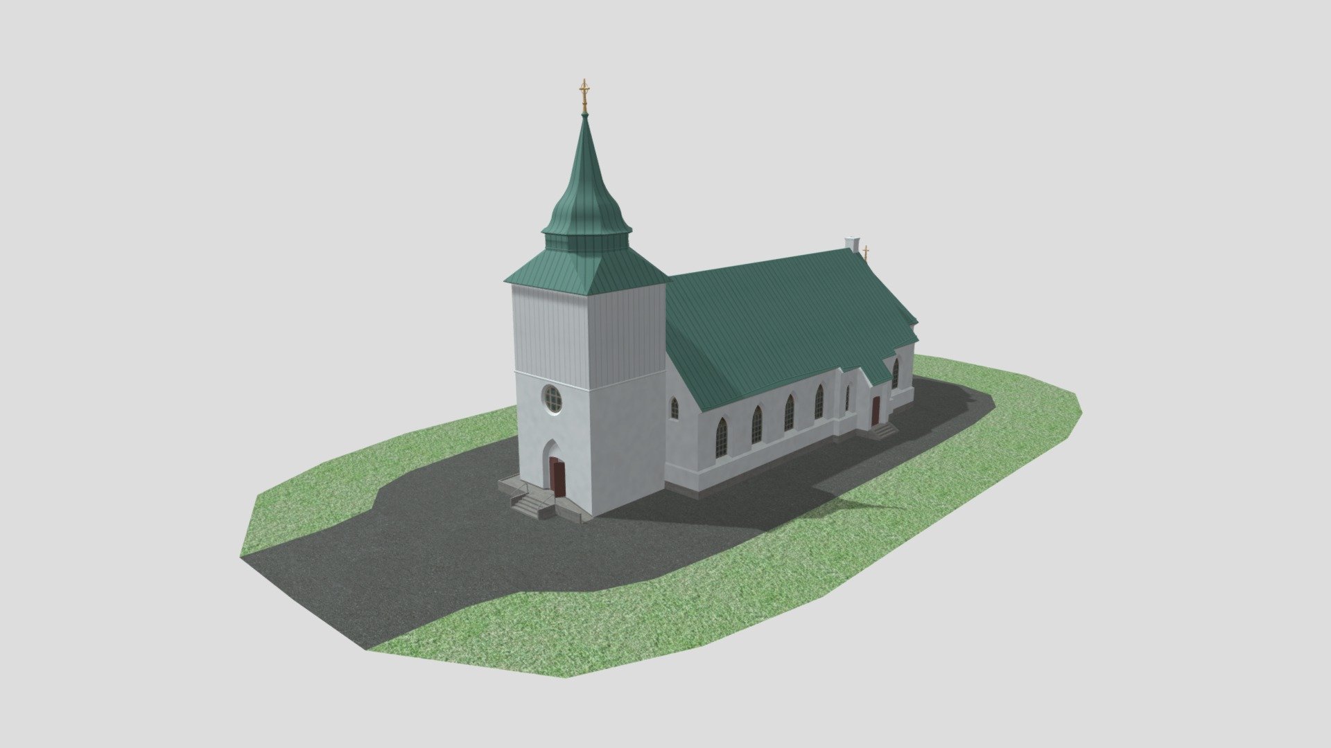 Church v3 - 3D model by leenremm [b62de93] - Sketchfab