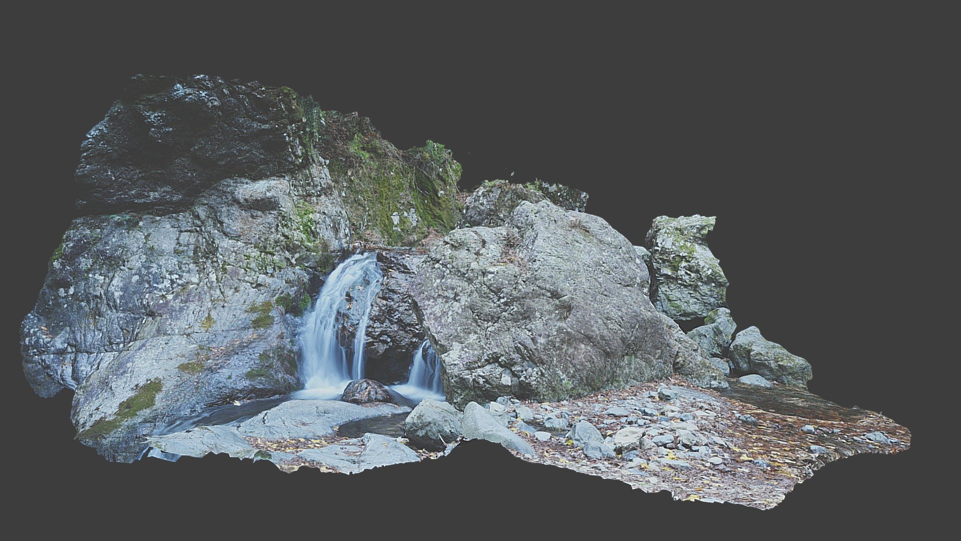 神戸岩上流の渓流 Waterfalls of upper part of Kanoto Iwa - Download Free 3D ...