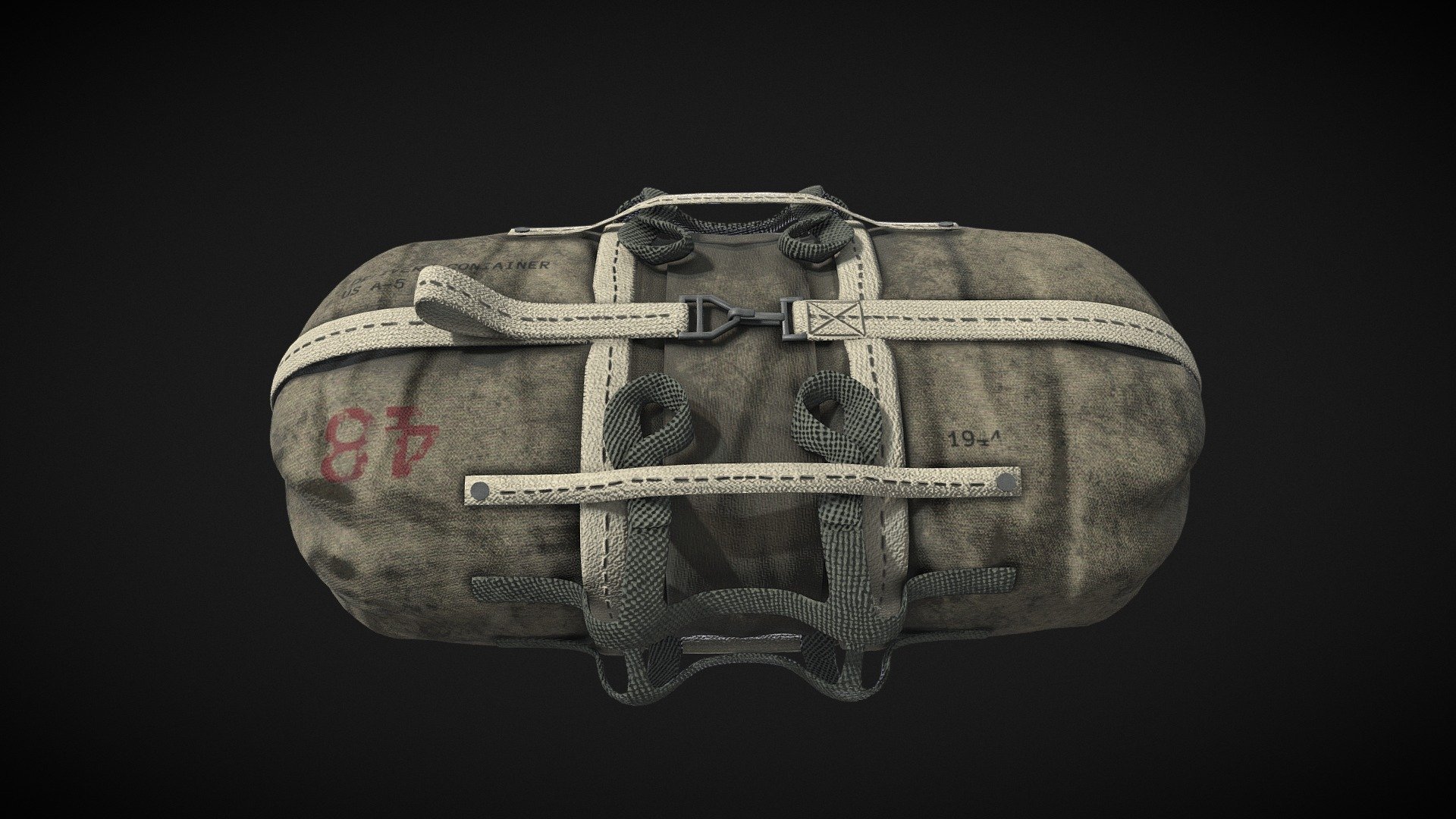 US A-5 Aerial Delivery Container - Buy Royalty Free 3D model by ...