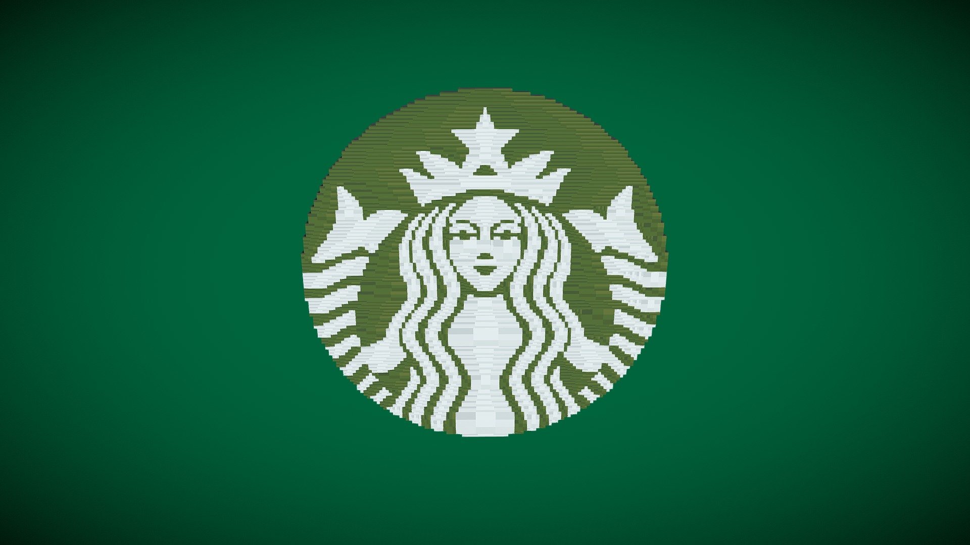 Starbucks Coffee Siren Logo Sign for Minecraft - 3D model by Electro3d ...