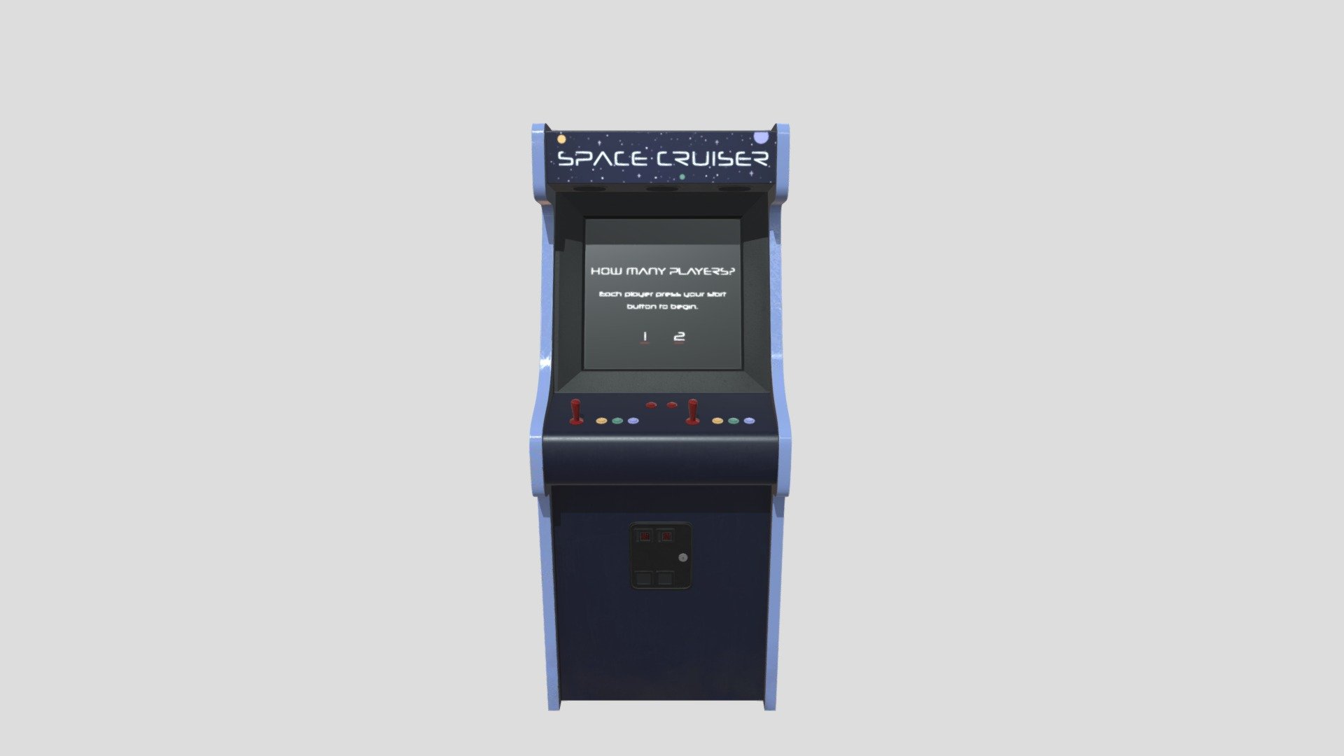 Textured Arcade Cabinet - 3D model by kimberlystyblo [b633ee6] - Sketchfab
