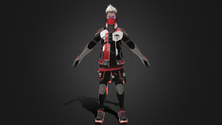 Freefire_kelly 3D models - Sketchfab