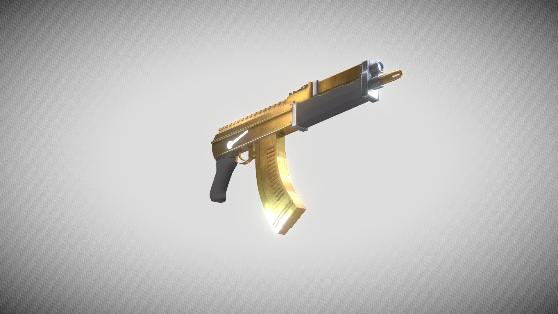 AK-47 Liberace's Gold - Download Free 3D model by ibeatgates [b635679 ...