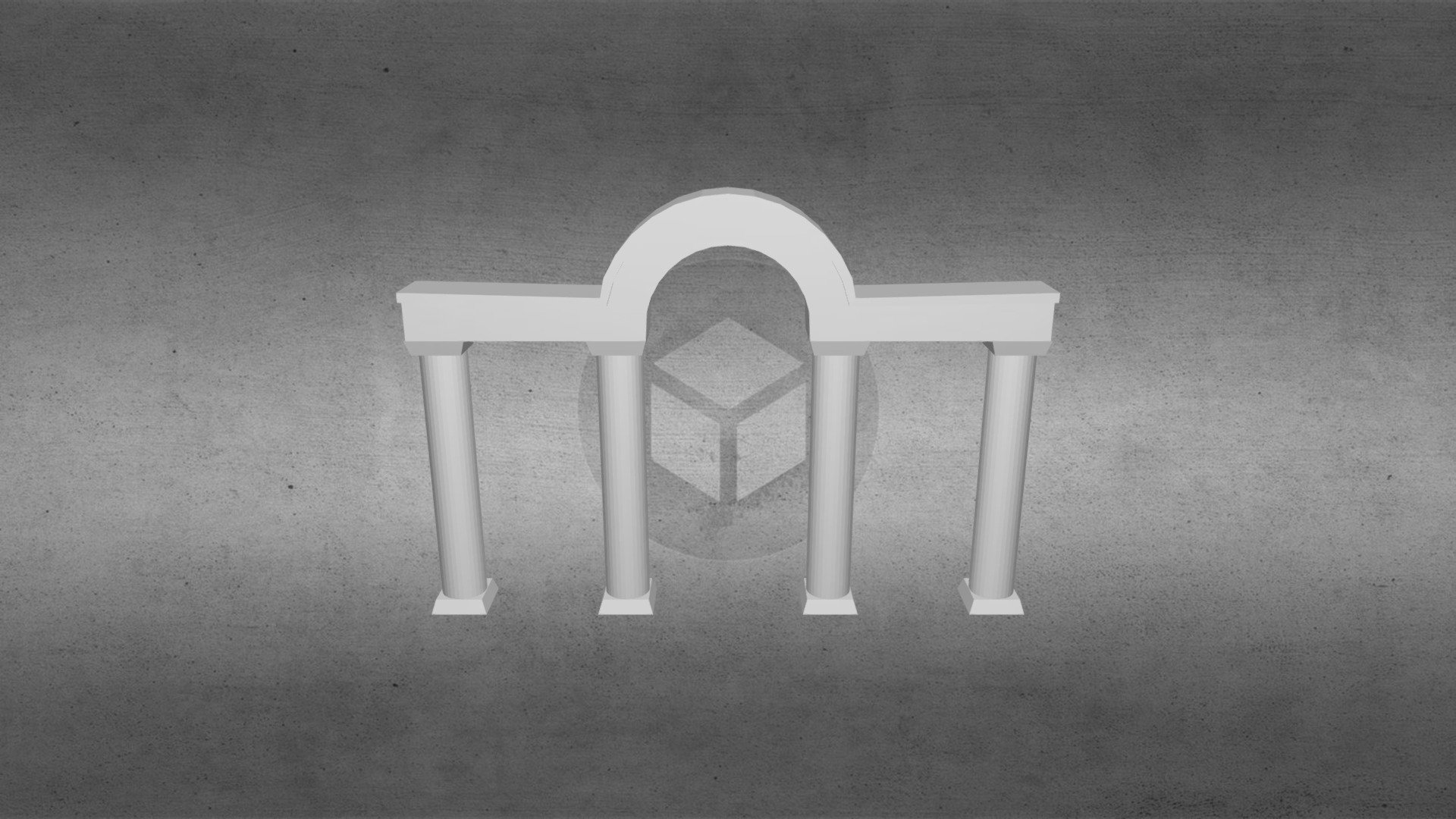 Arch with Columns - Download Free 3D model by n30hrtgdv [b63ad9e ...