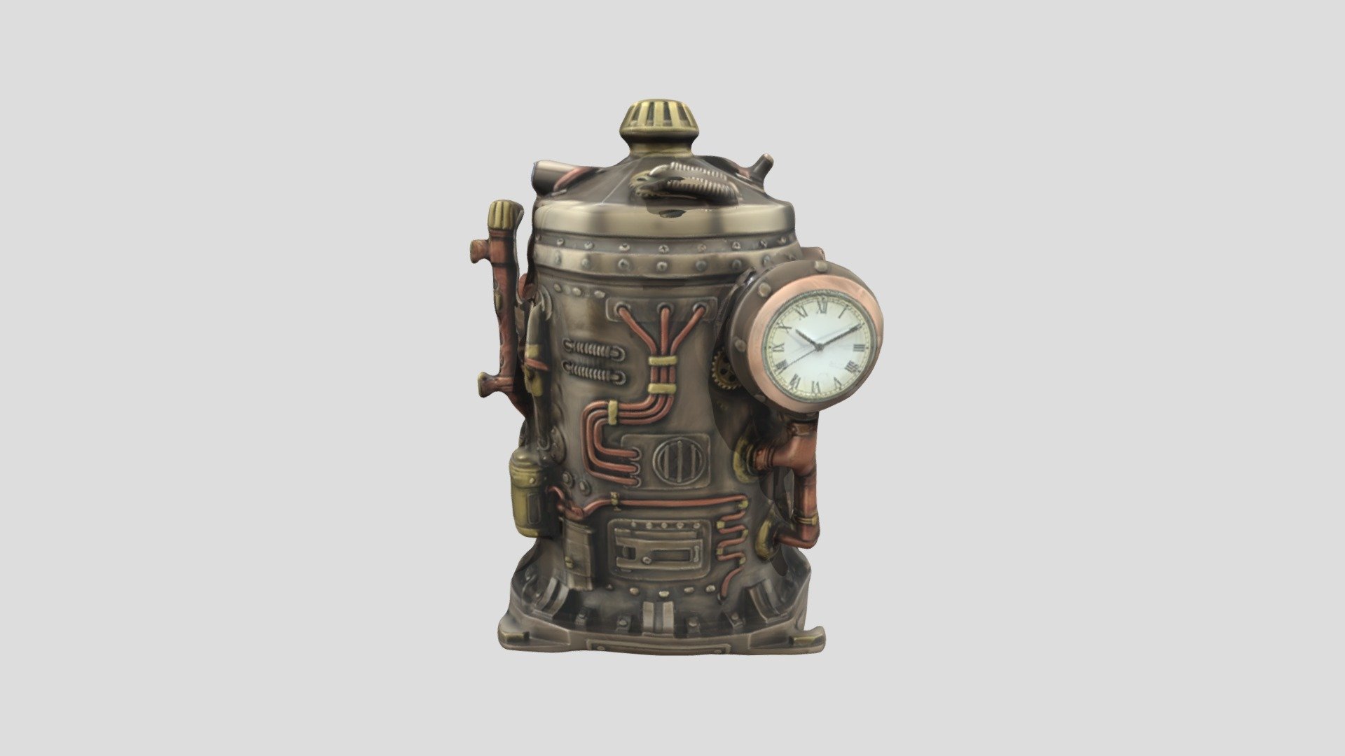 Mechanical Steampunk Time Machine - Download Free 3D model by mikaelel ...