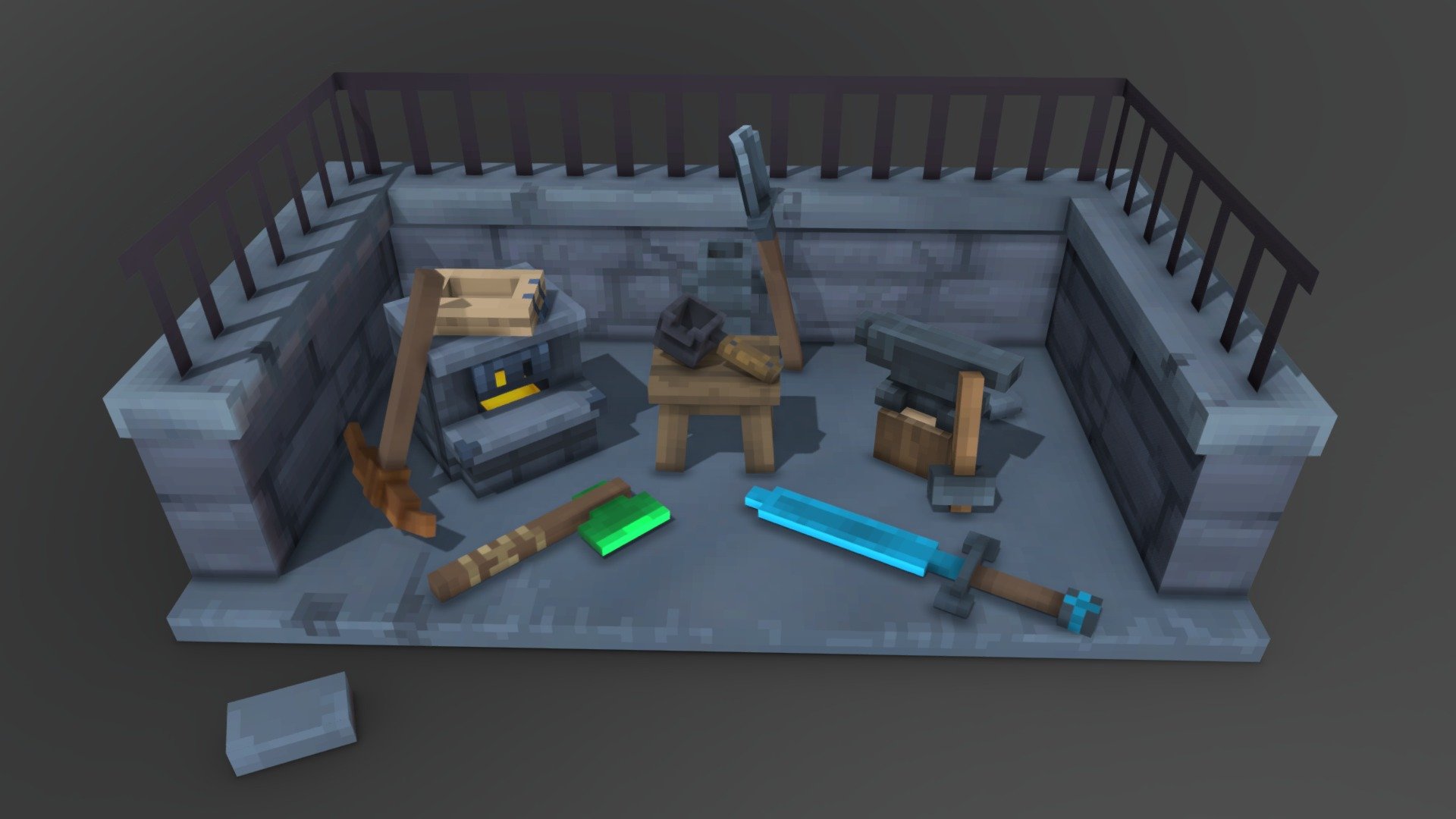 Blacksmith showcase - 3D model by littleroom [b63cbe1] - Sketchfab