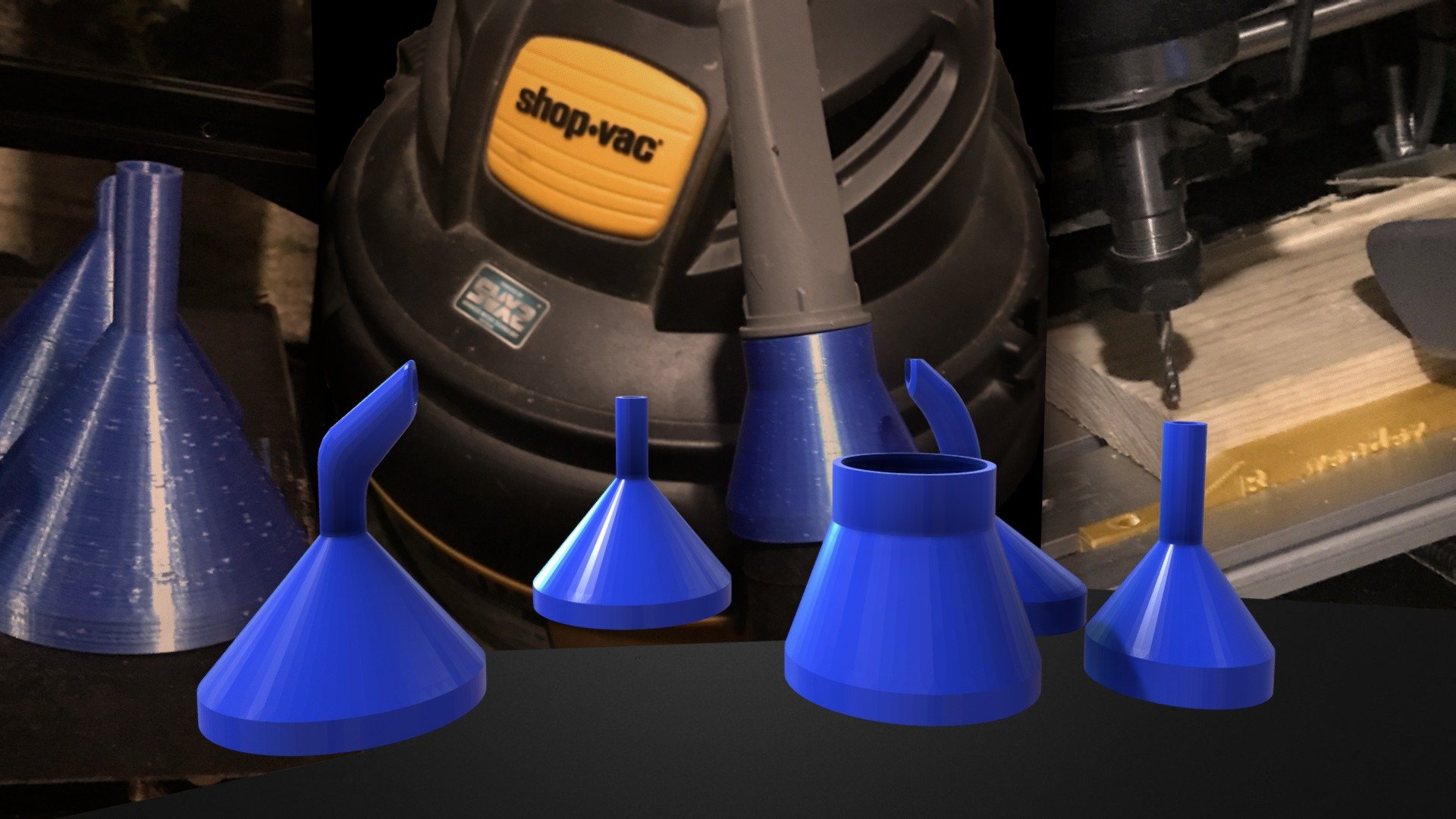 Modular Vacuum Attachment Shop Vac (print files) - Buy Royalty Free 3D ...