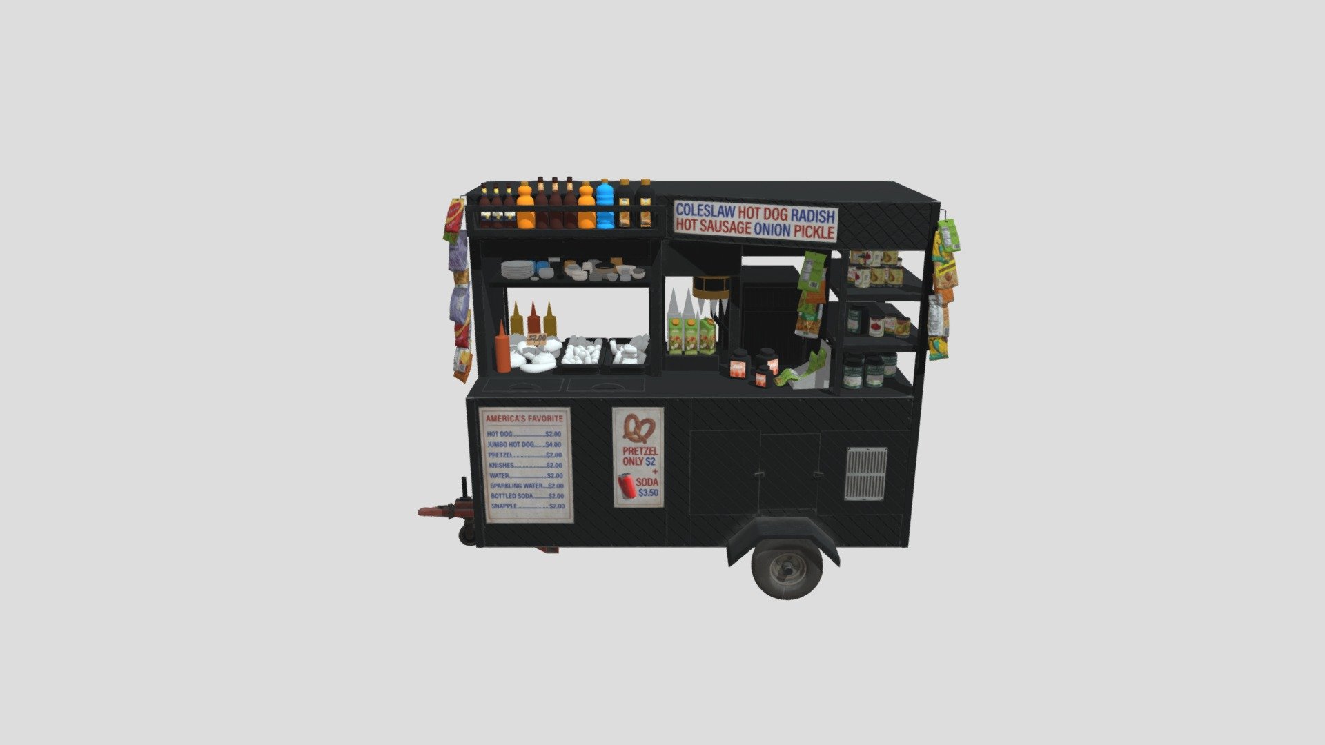 food cart 93 AM24 - Buy Royalty Free 3D model by Evermotion [b640da9 ...