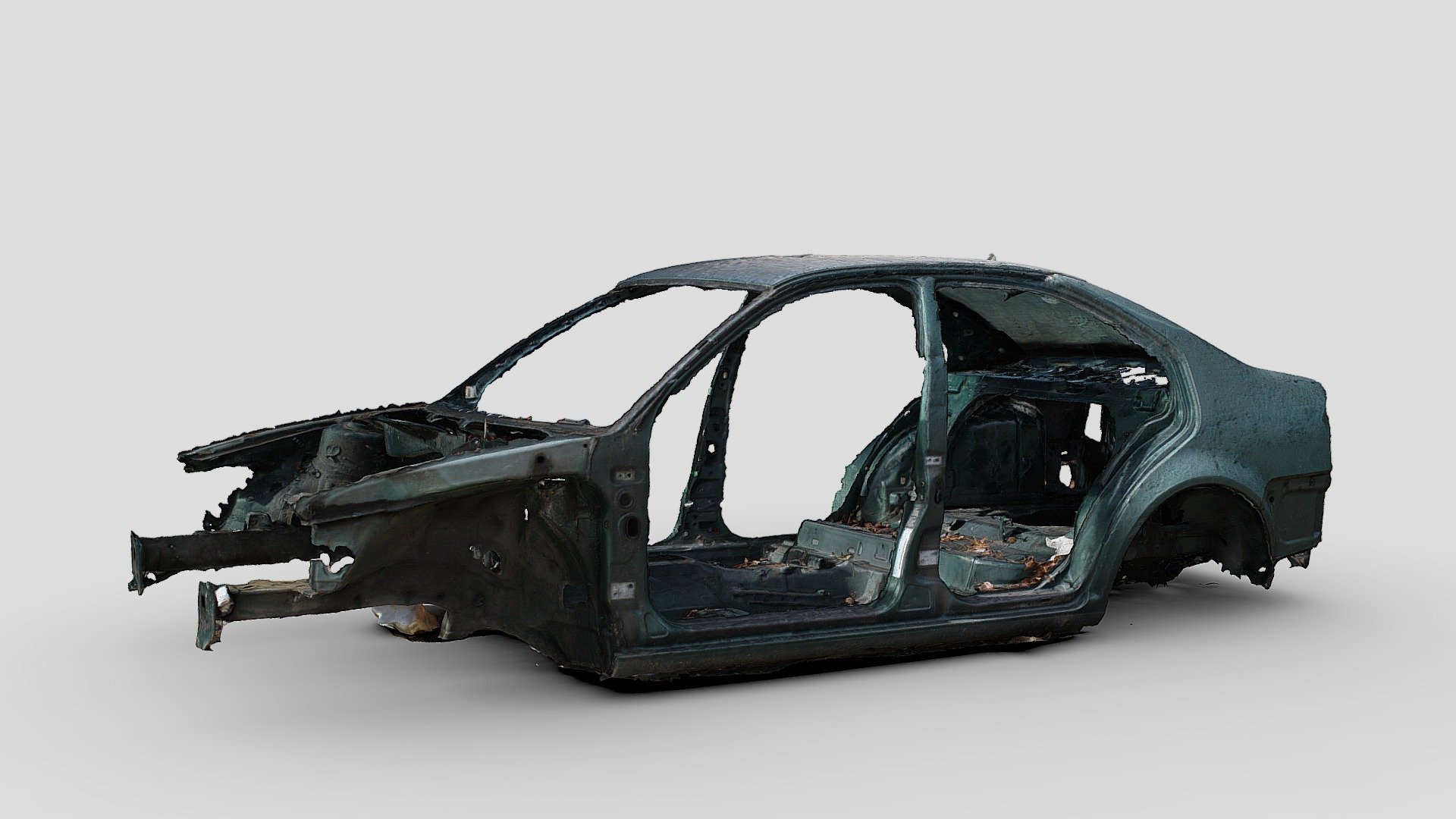 Gutted Car (Free Raw Scan) - Download Free 3D model by Renafox (@kryik1023) [b64174d] - Sketchfab