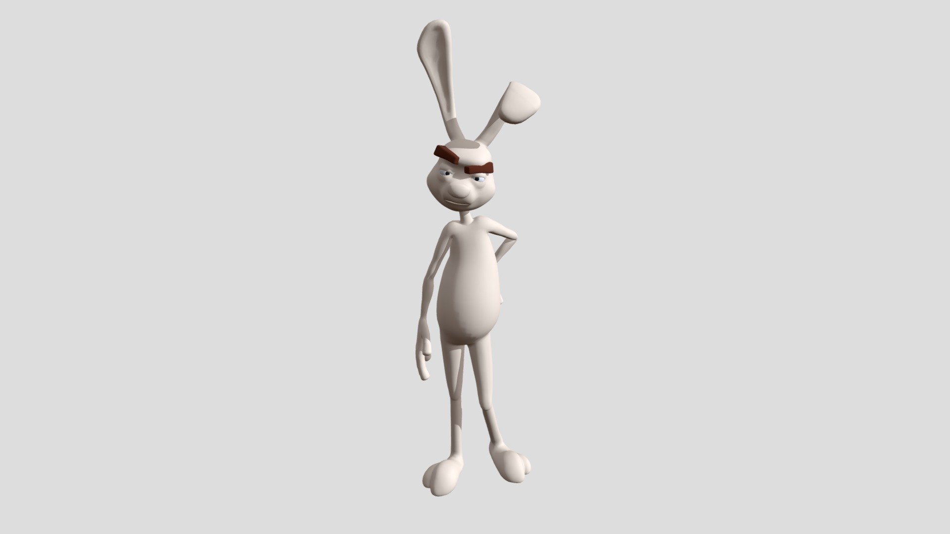 Sam the Bunny - by Héctor A. - 3D model by krisby [b641754] - Sketchfab