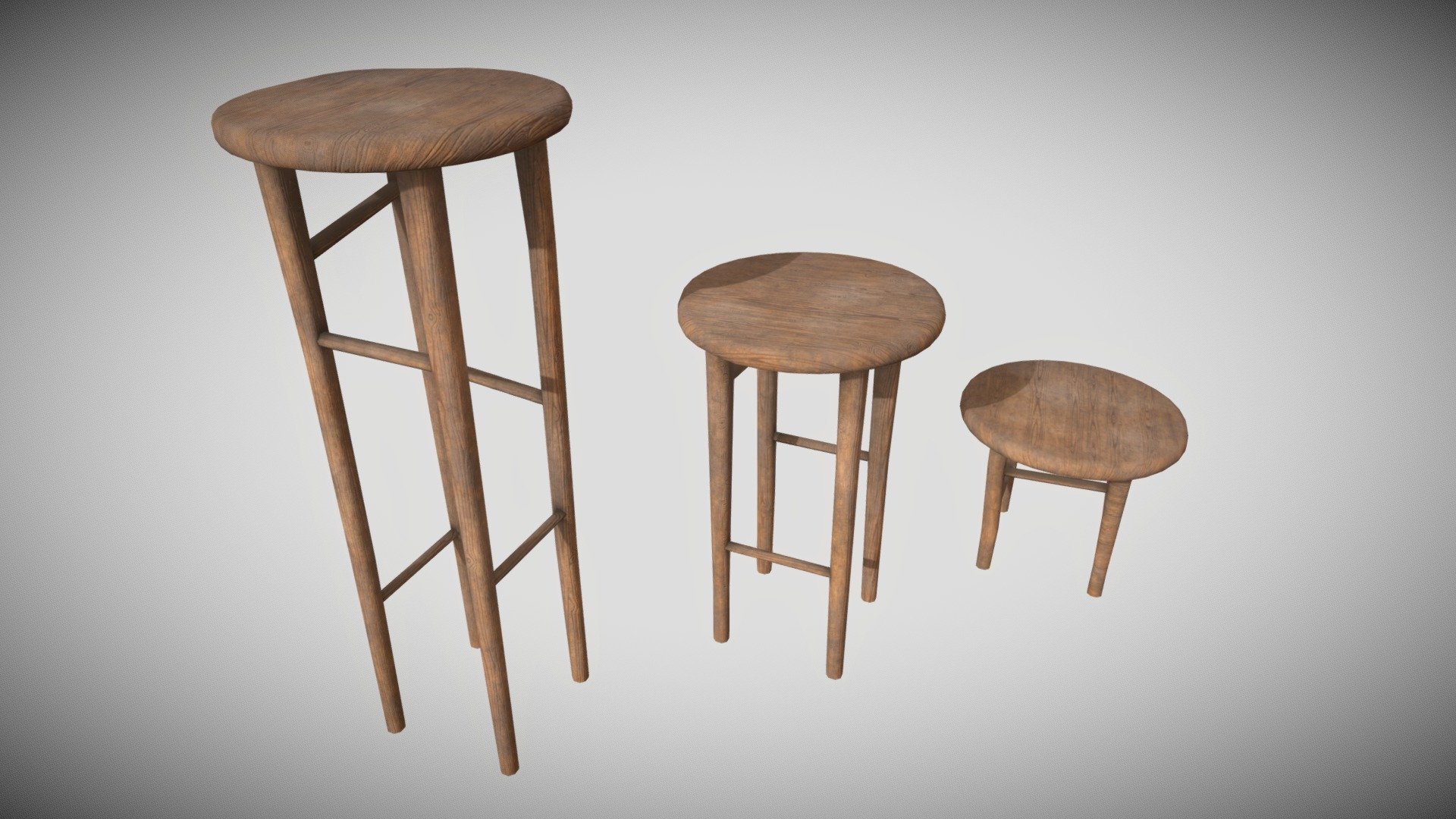 Stylized Horror Series - Stools - 3D model by Autonarch [b644e46 ...