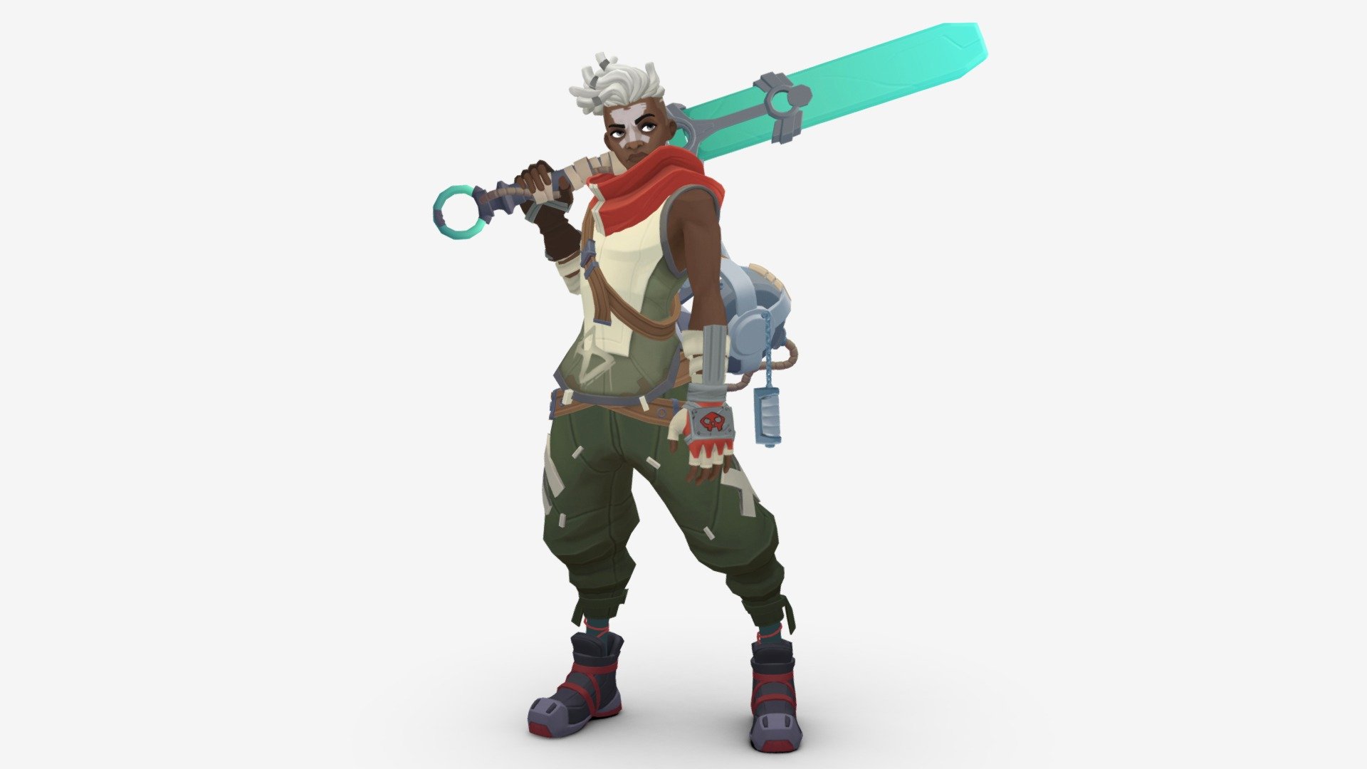 Ekko - 2XKO Fanart - 3D model by Théo Malheuvre (@theo.malheuvre) [b64596a] - Sketchfab