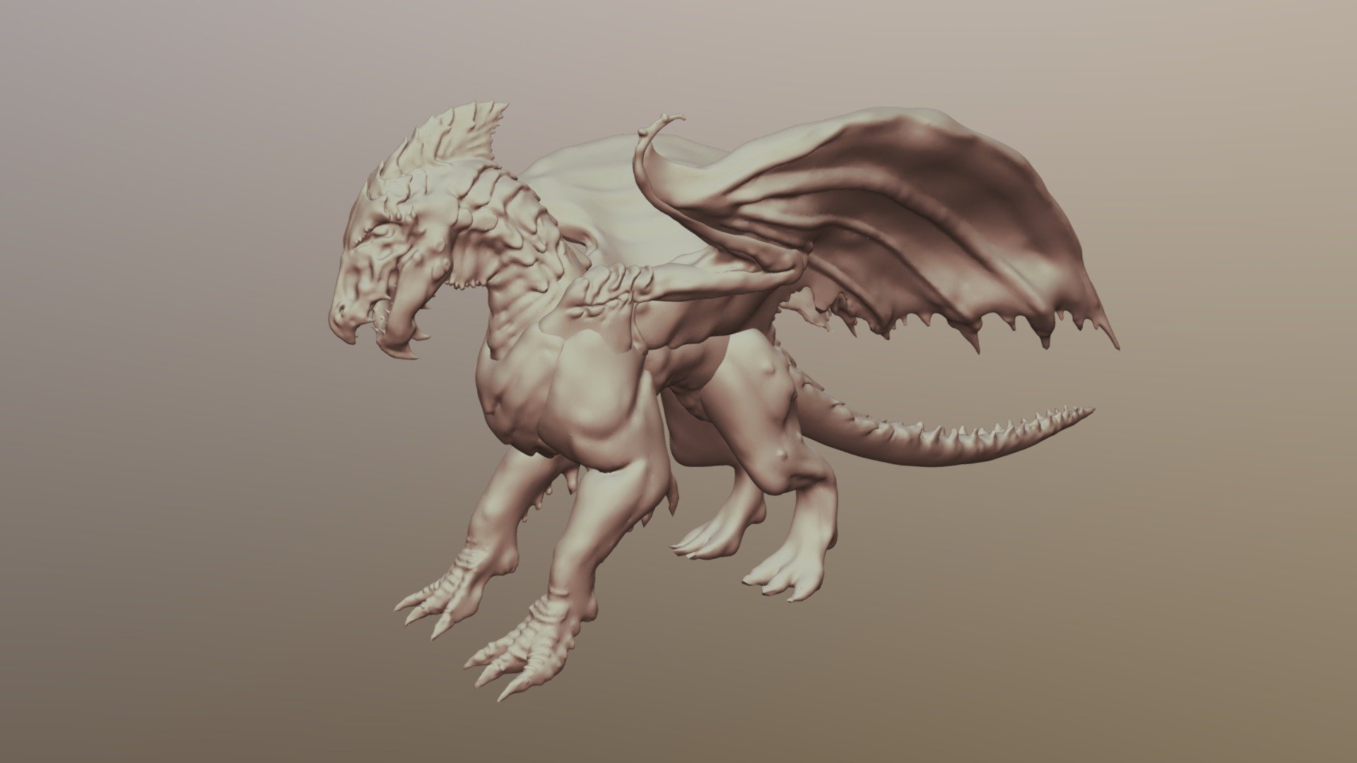 White Dragon - 3D model by DougScream (@darkscream) [b647b0e] - Sketchfab