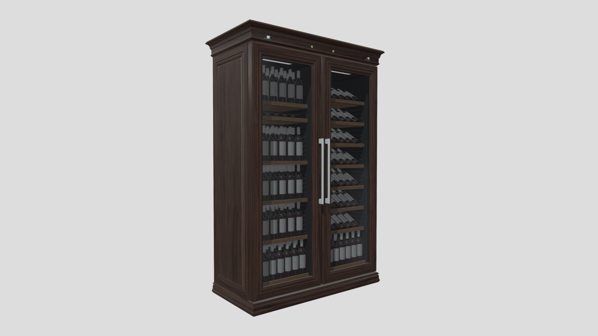 Wine fridge 240 side by side wood - Download Free 3D model by Rustam T ...